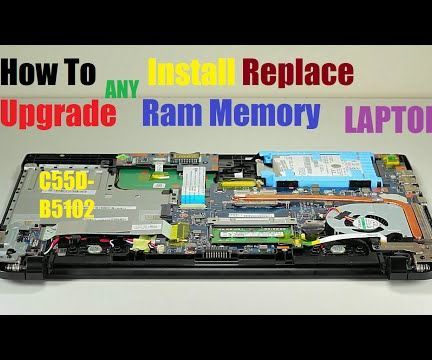 how to upgrade ram memory laptop install replace DIY Project - Step-by ...