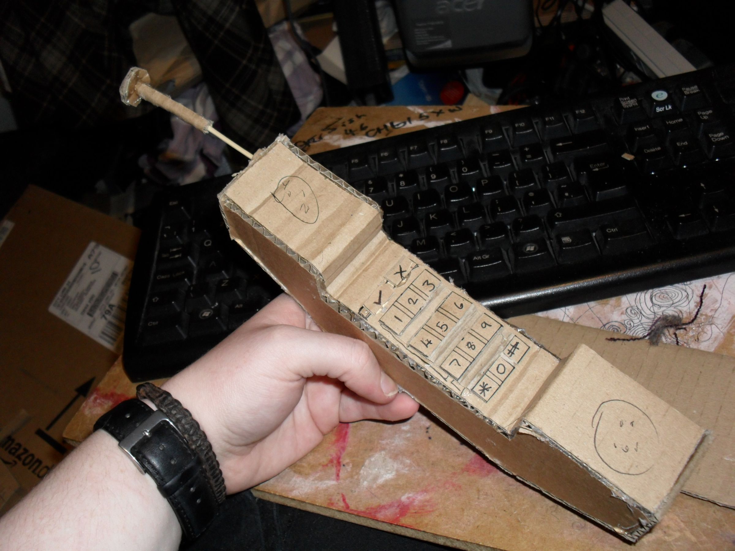 Cardboard Props: 80's Cell Phone : 7 Steps - Instructables