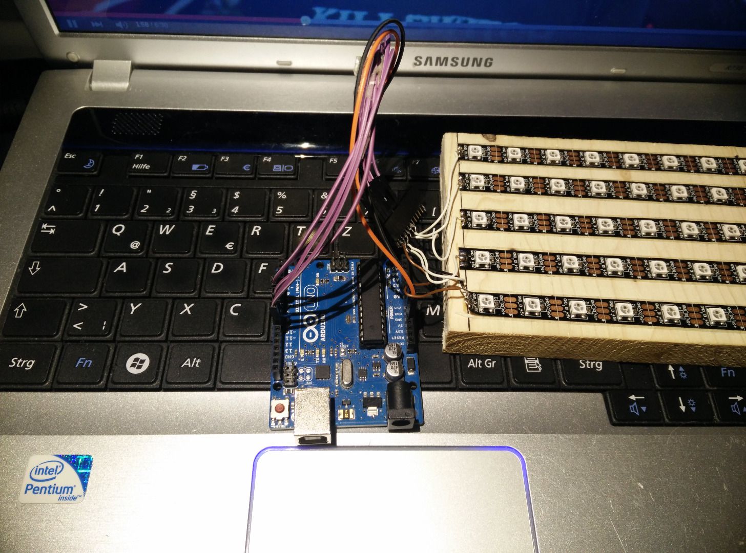 10x5 RGB LED Matrix With Only 5 IO Pins : 4 Steps - Instructables