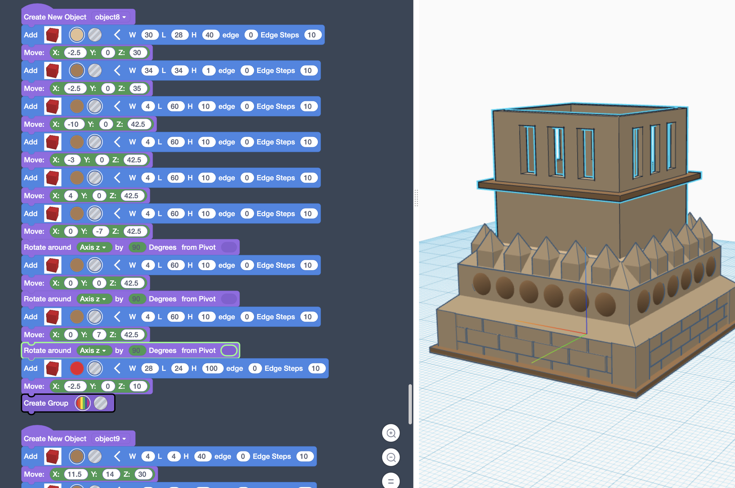 Castle Planter (with Tinkercad Code Blocks) : 25 Steps (with Pictures) - Instructables