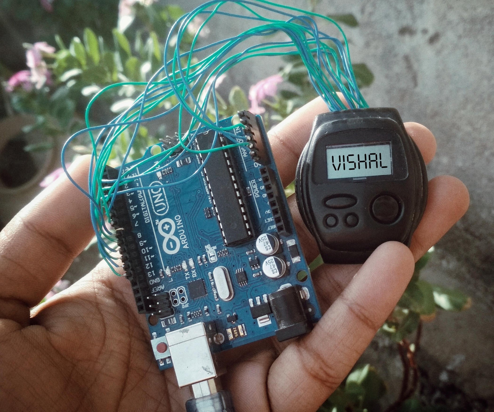 Hack Wrist Watch LCD With Arduino || D-type LCD || Arduino Digital Watch|| Vishal Soni : 6 Steps ...