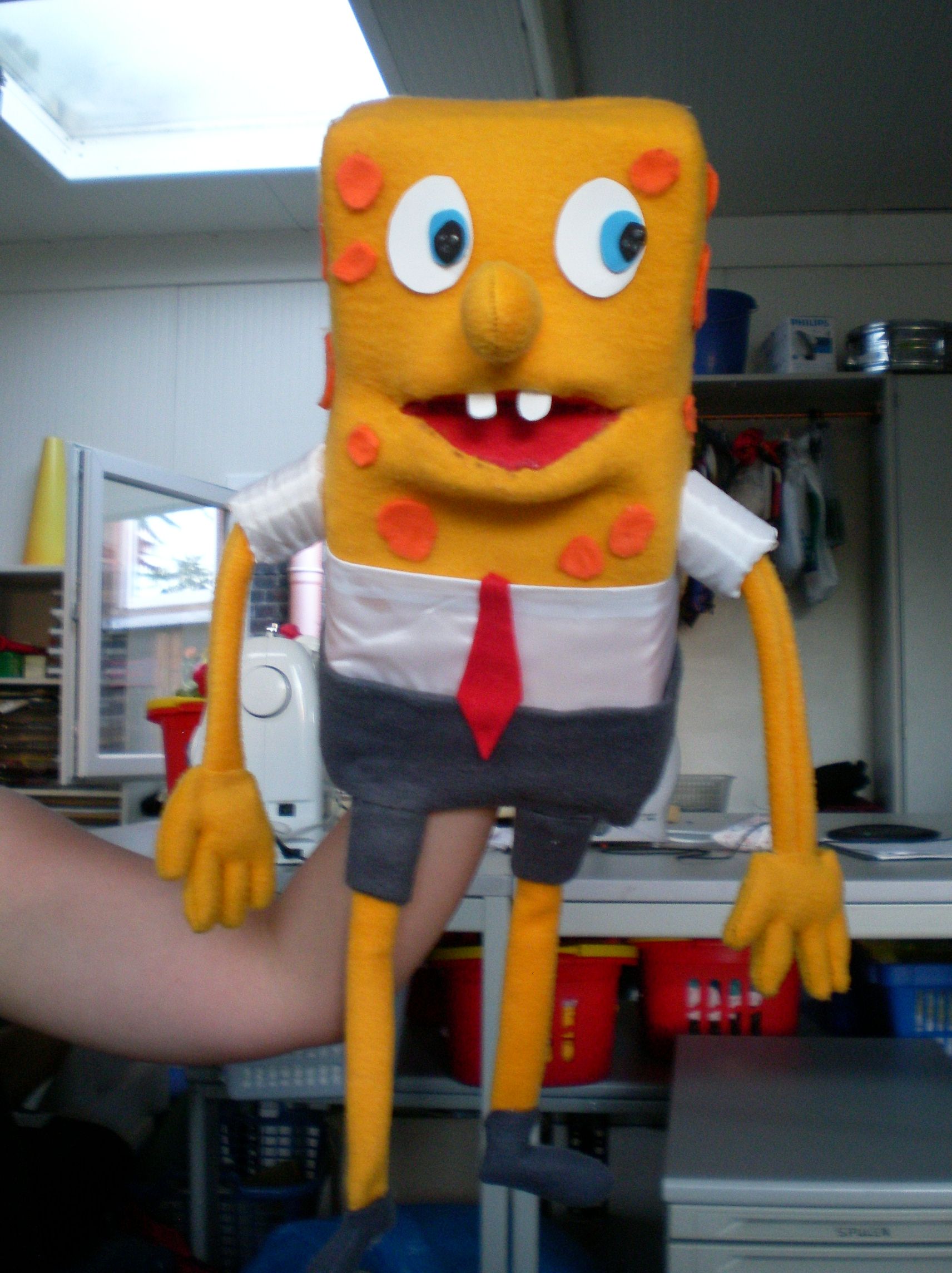 Spongebob Squarepants Hand Puppet : 10 Steps (with Pictures ...