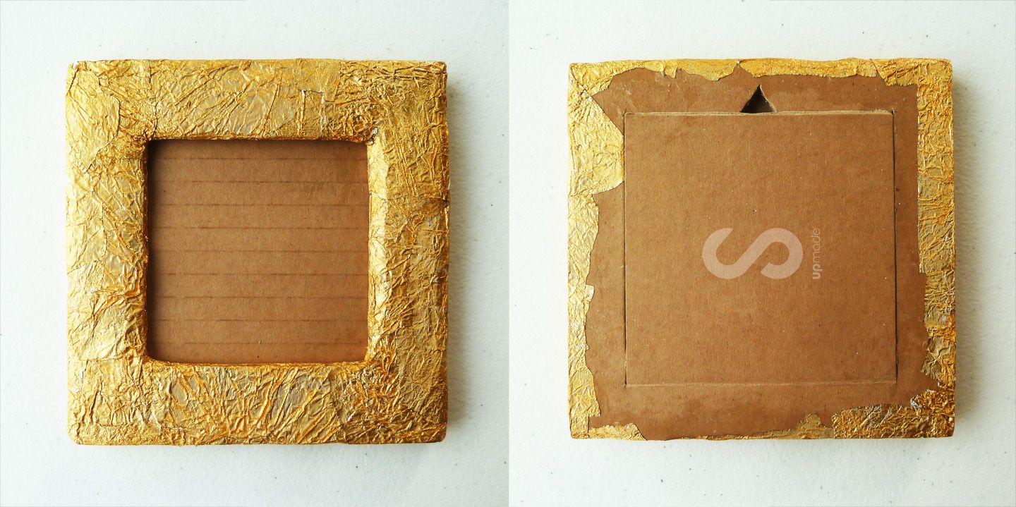 DIY Picture Frame From Cardboard and Chocolate Wrappers : 7 Steps ...