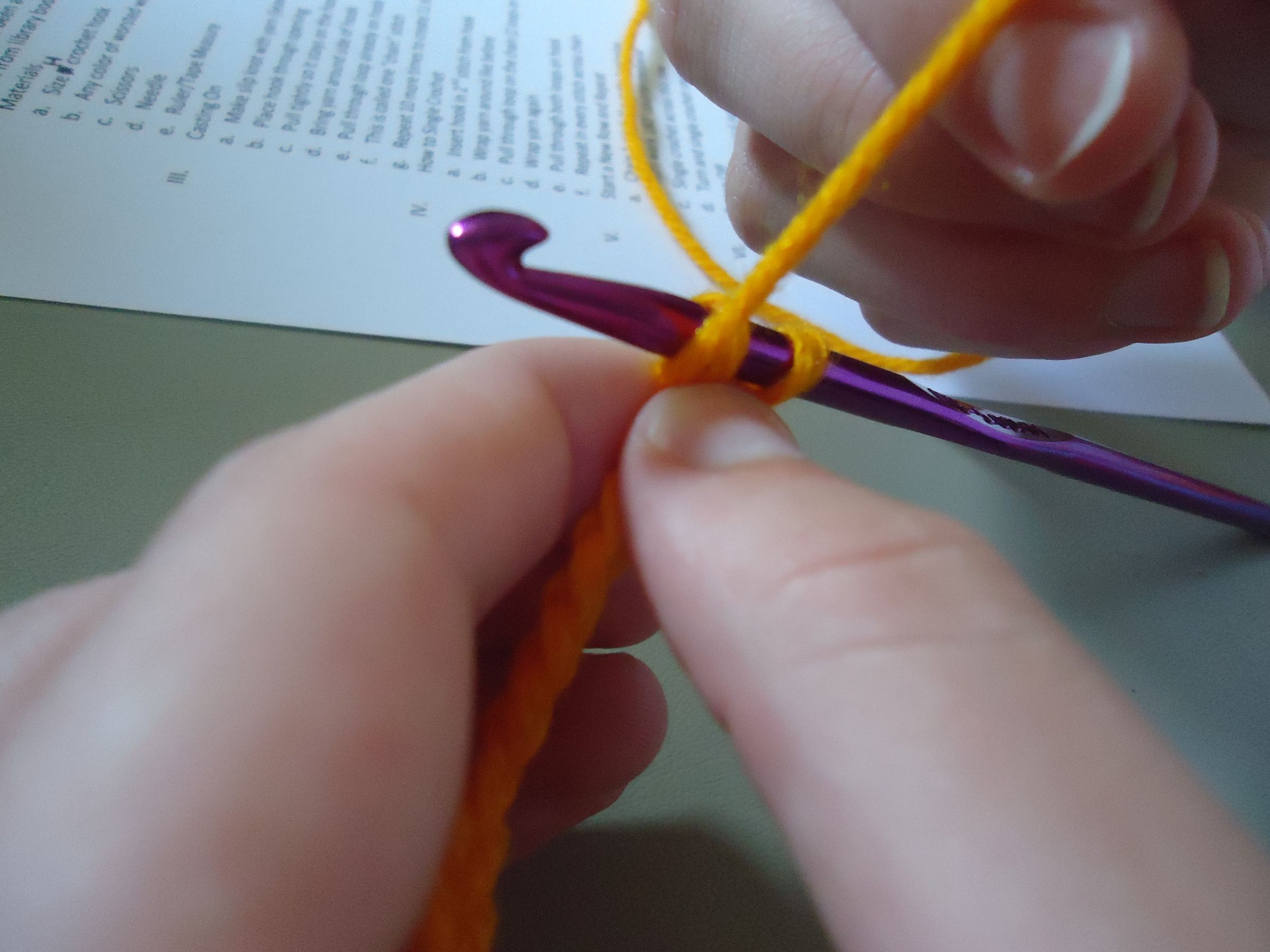 First Beginner Crochet Project: Single Crochet Square : 18 Steps (with ...