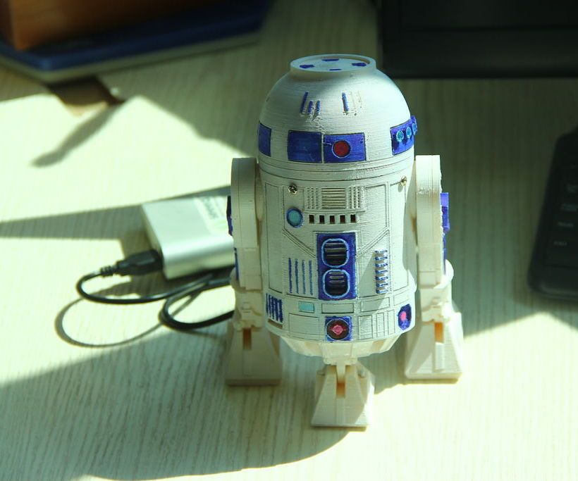 HI R2D2! -- Make a 3D Print Talking R2D2 Robot : 12 Steps (with ...