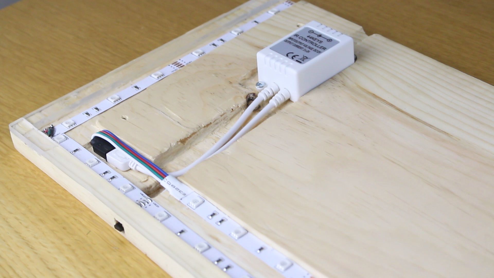 DIY Color Changing Raw Wood LED Shelf : 10 Steps (with Pictures ...