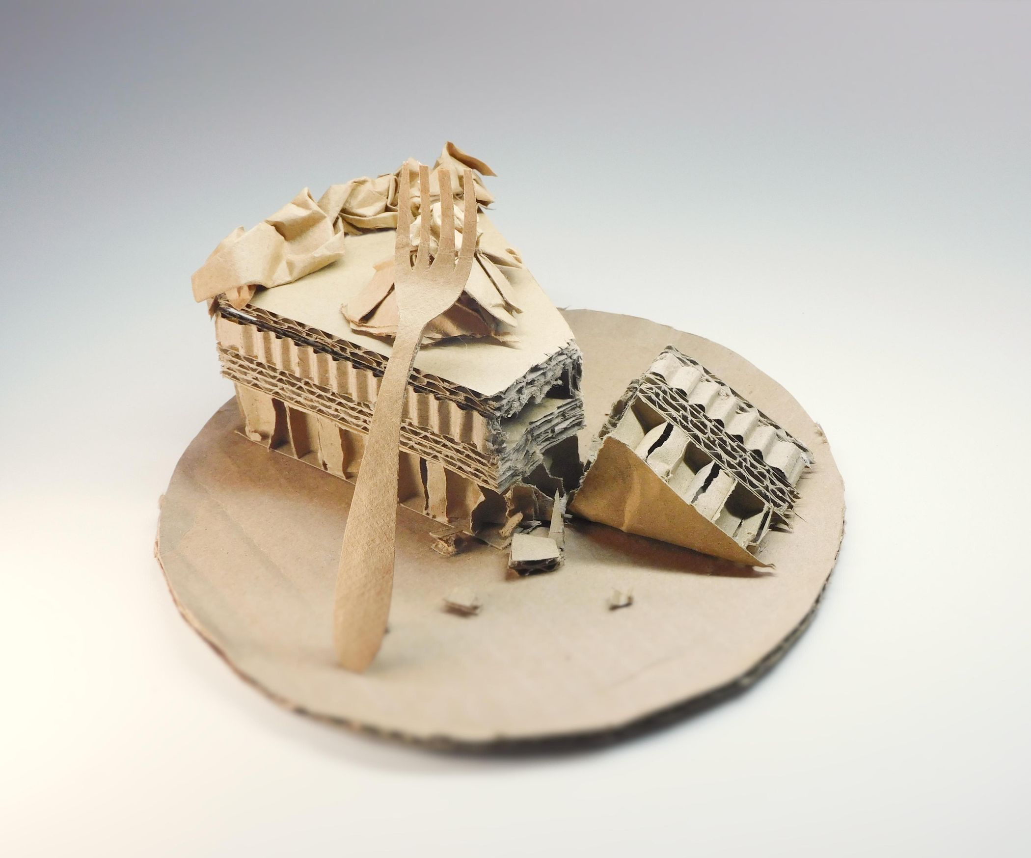 Easy Layered Pie Slice Sculptue/model, From Cardboard, and Brown Paper ...