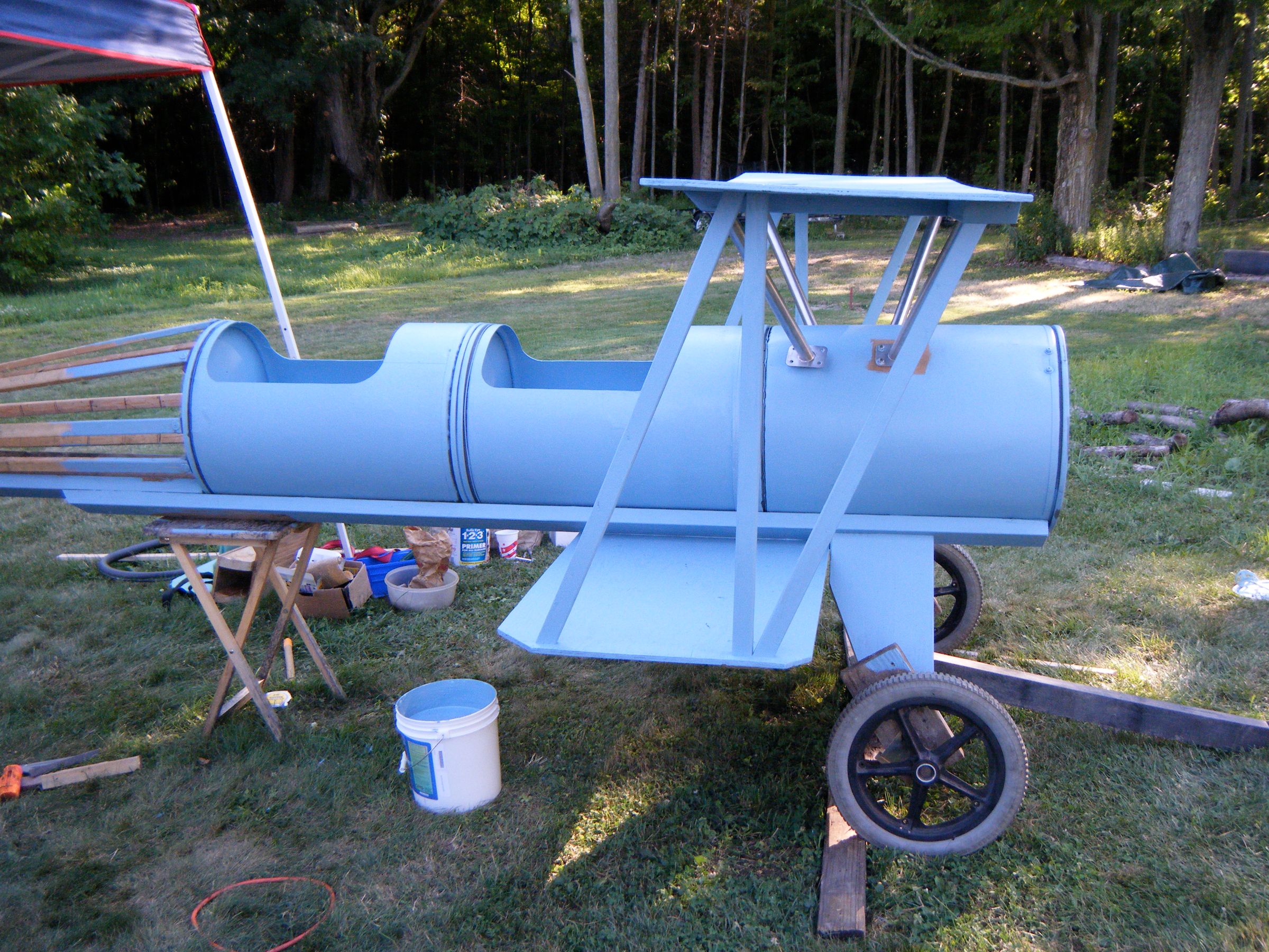Cardboard Barrel Biplane. the Flyin' Lion : 23 Steps (with Pictures ...