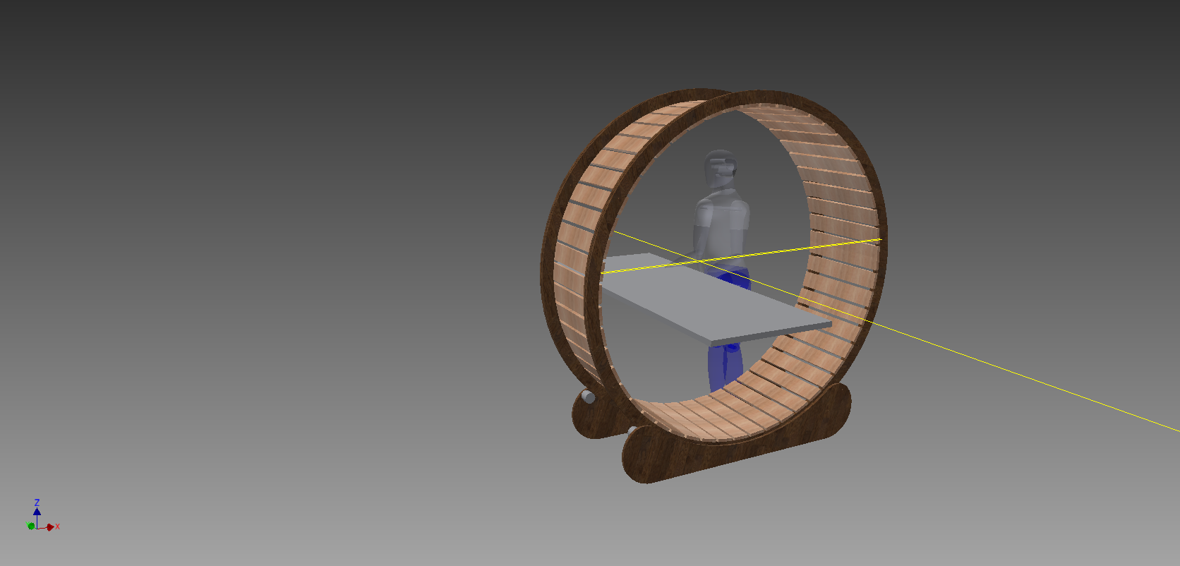 Hamster Wheel Standing Desk : 10 Steps (with Pictures) - Instructables