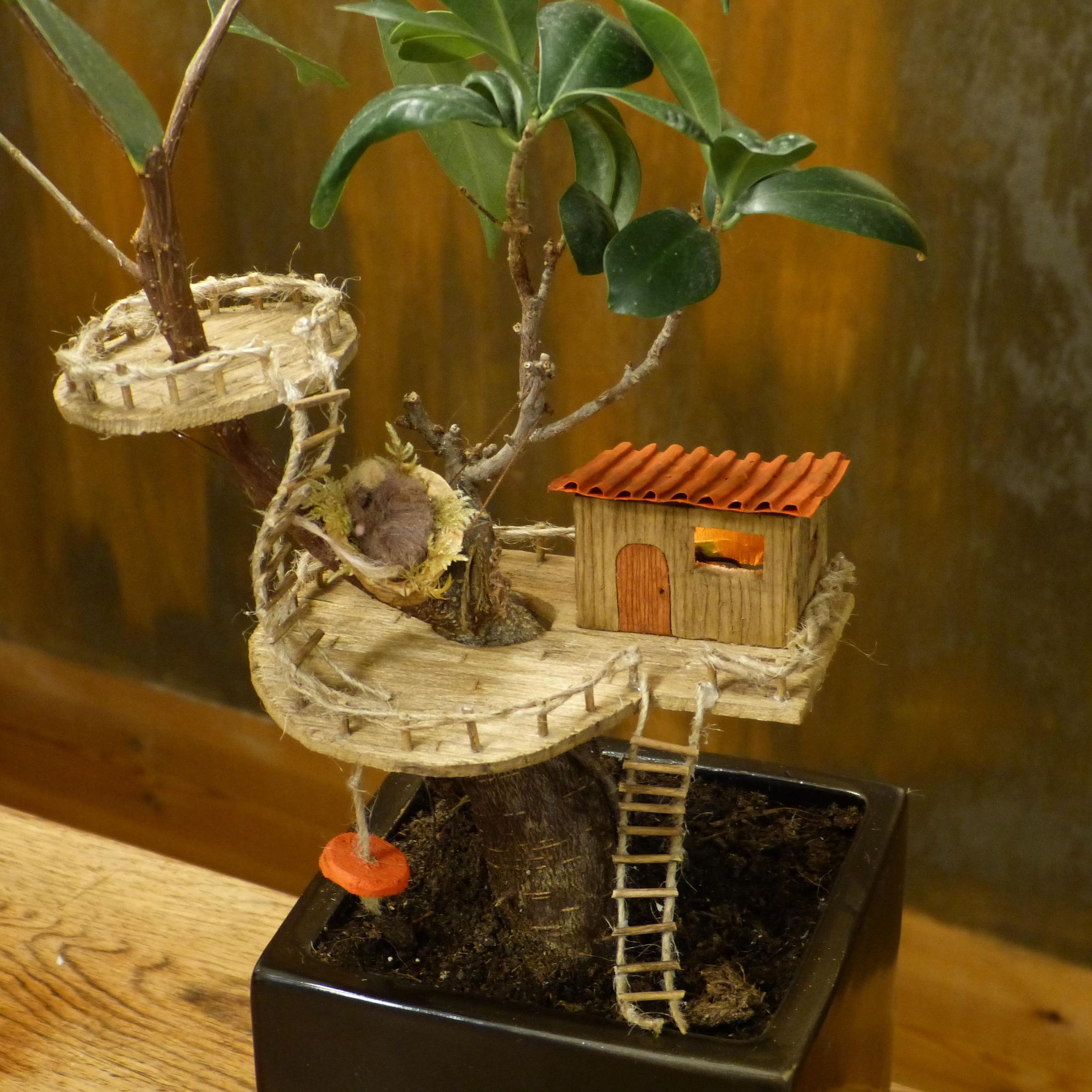 Houseplant Treehouse & Tiny Mouse : 15 Steps (with Pictures ...