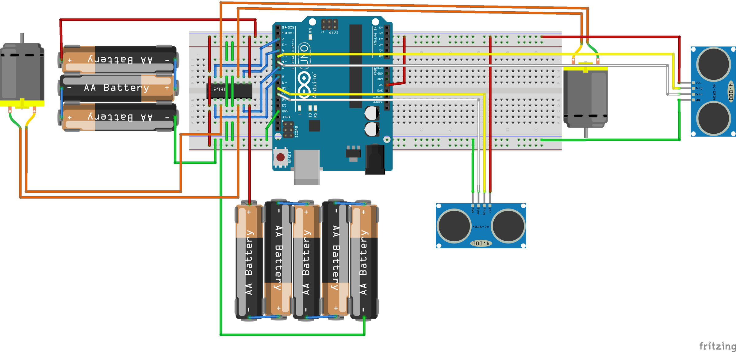 Wall Following Robot Car : 16 Steps - Instructables