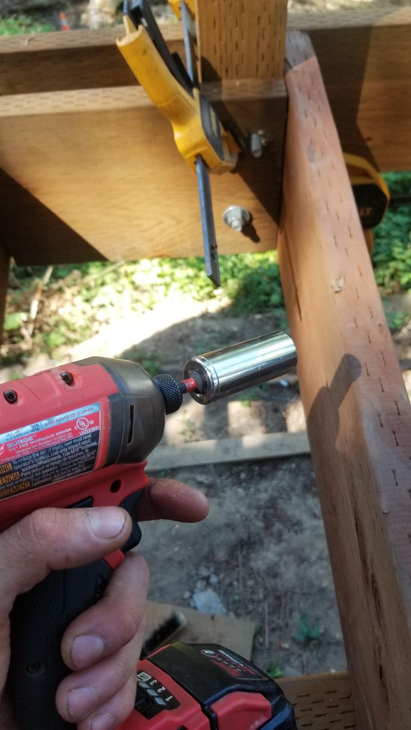 How to Attach Railing Posts to a Deck Frame : 10 Steps (with Pictures ...