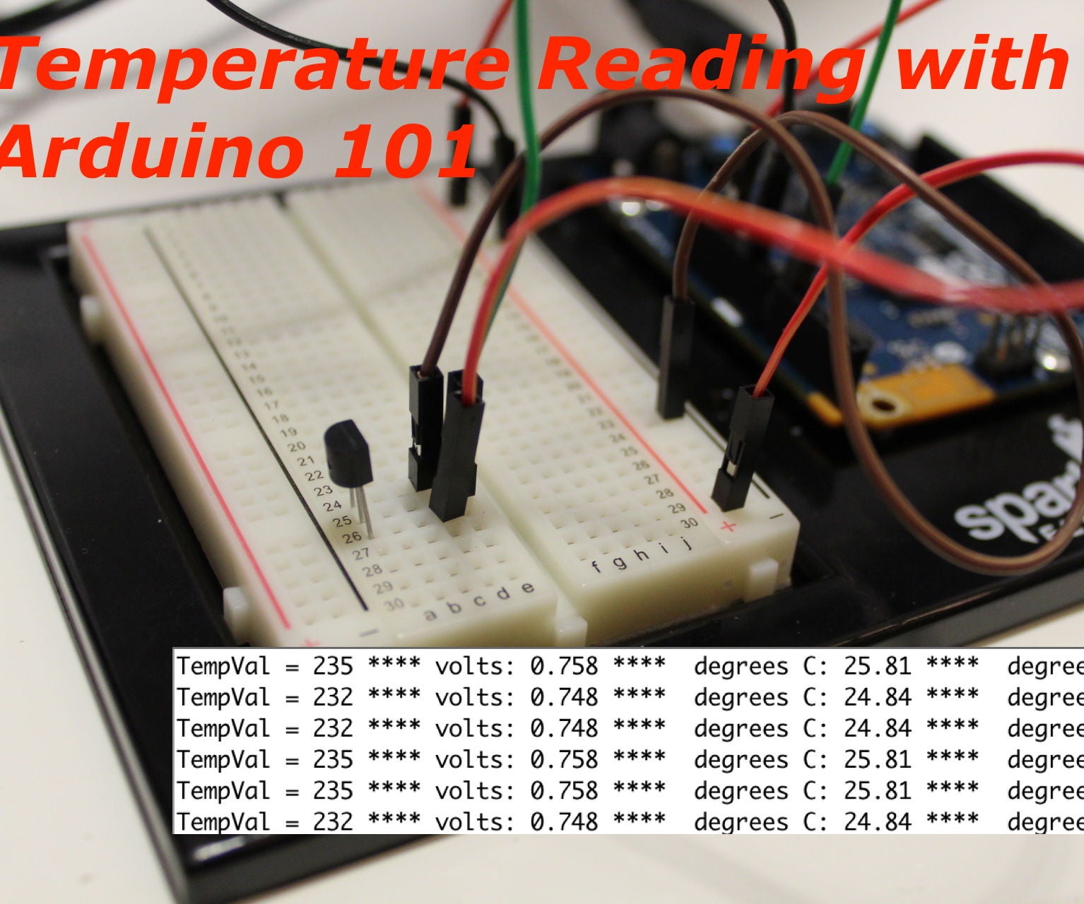 Arduino Temperature Indicator 4 Steps With Pictures Instructables 7937