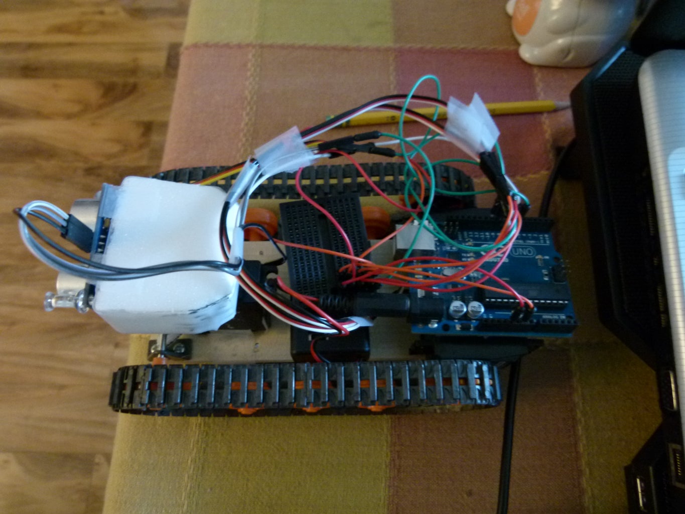 Arduino Obstacle Avoidance Robot New Schematic 5 Steps Instructables