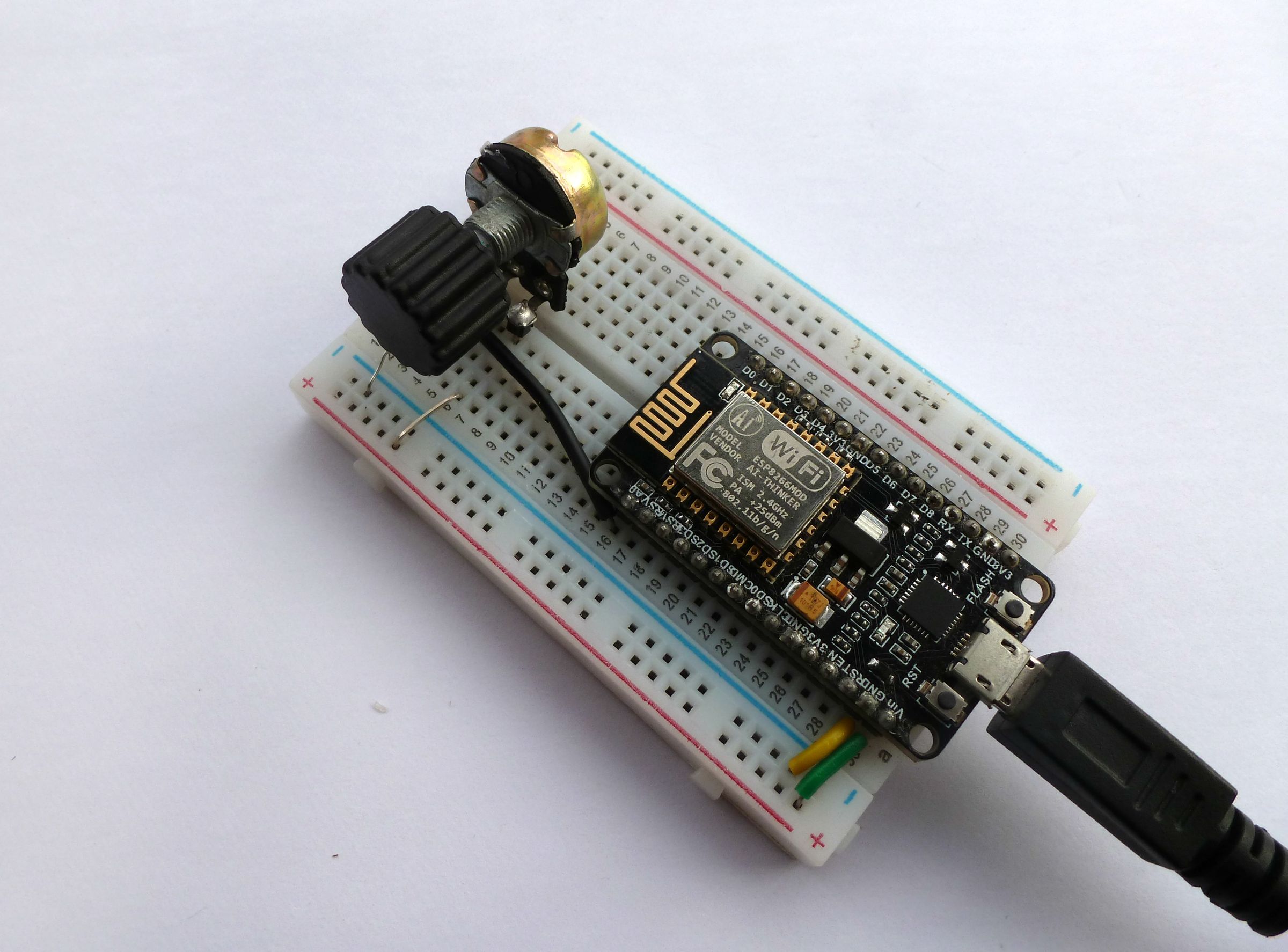 Control Servo Motor Using Potentiometer : 6 Steps (with Pictures ...