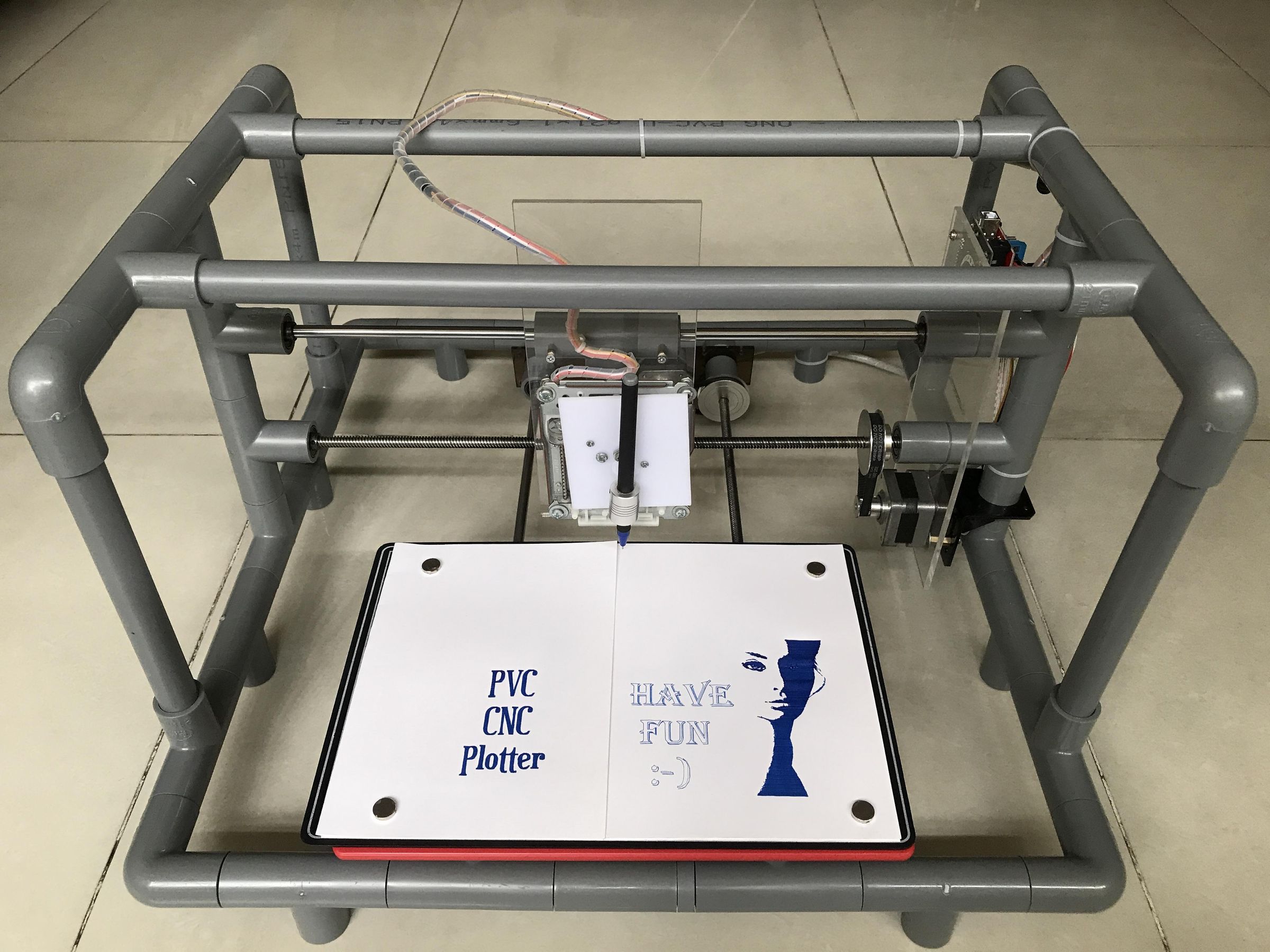 BUILD a PVC CNC PLOTTER IN a SIMPLE WAY : 11 Steps (with Pictures ...