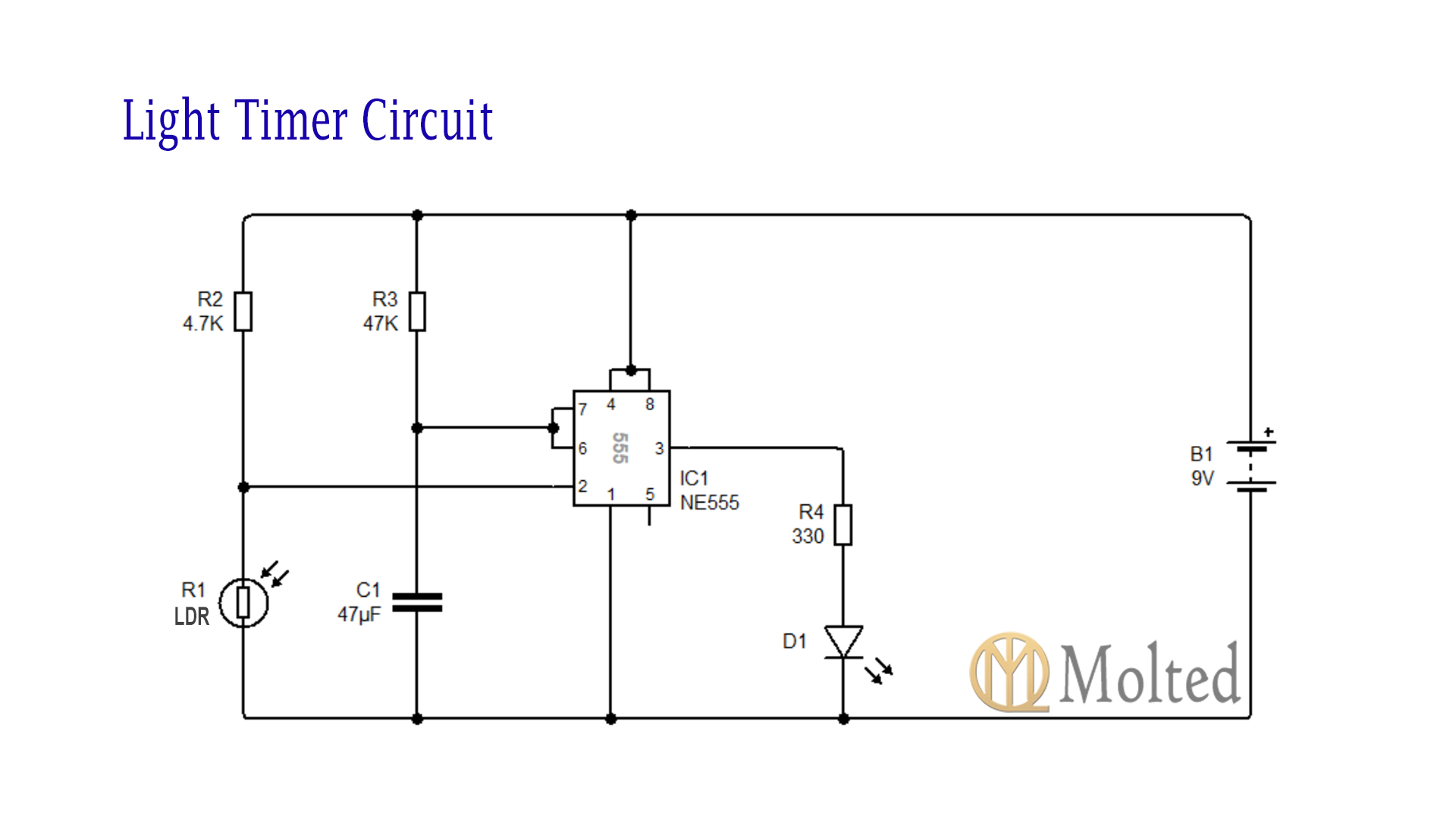 5 LDR Circuits: Latching, Timers, Light & Dark Sensors : 3 Steps ...