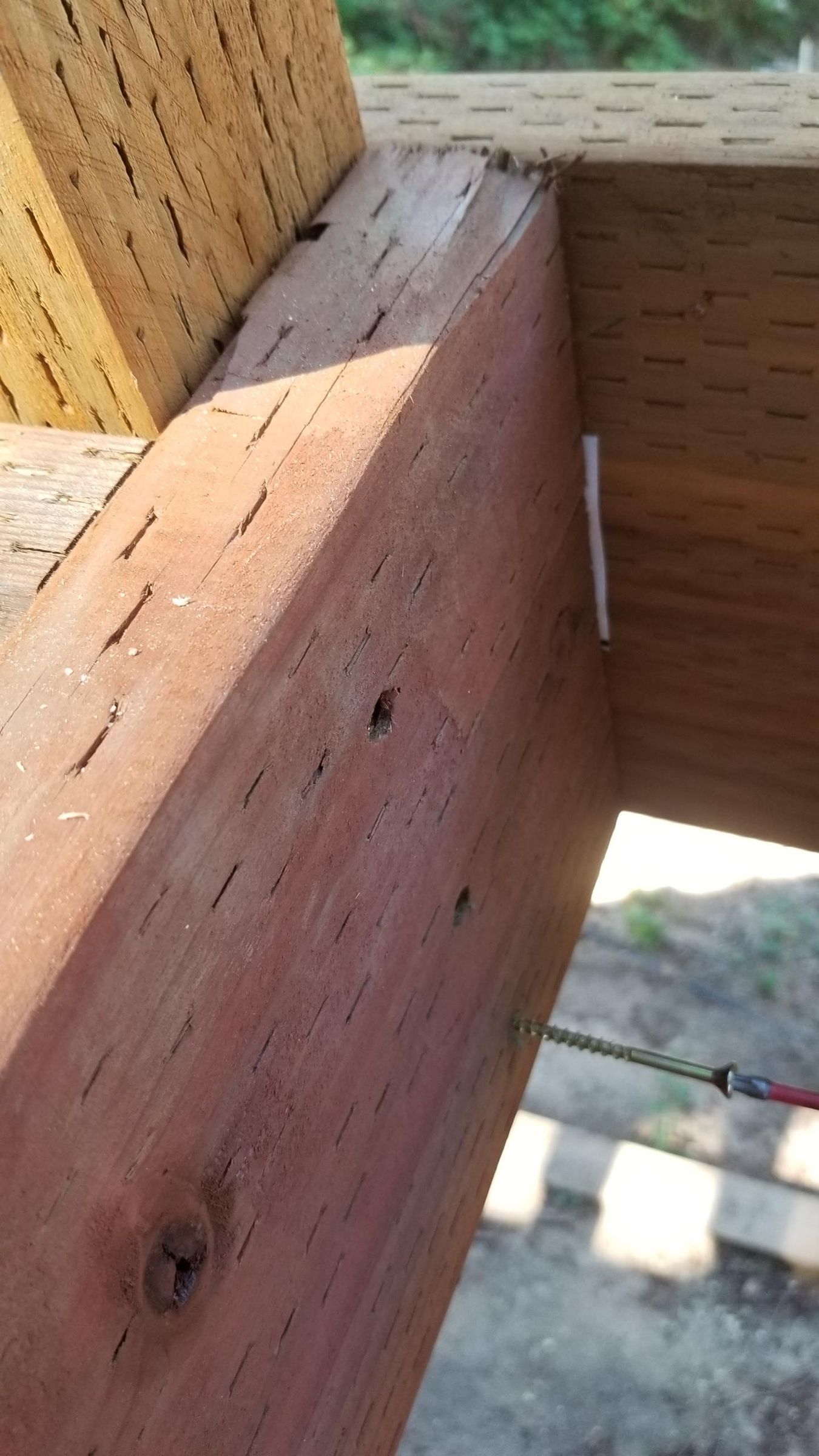 How to Attach Railing Posts to a Deck Frame : 10 Steps (with Pictures ...