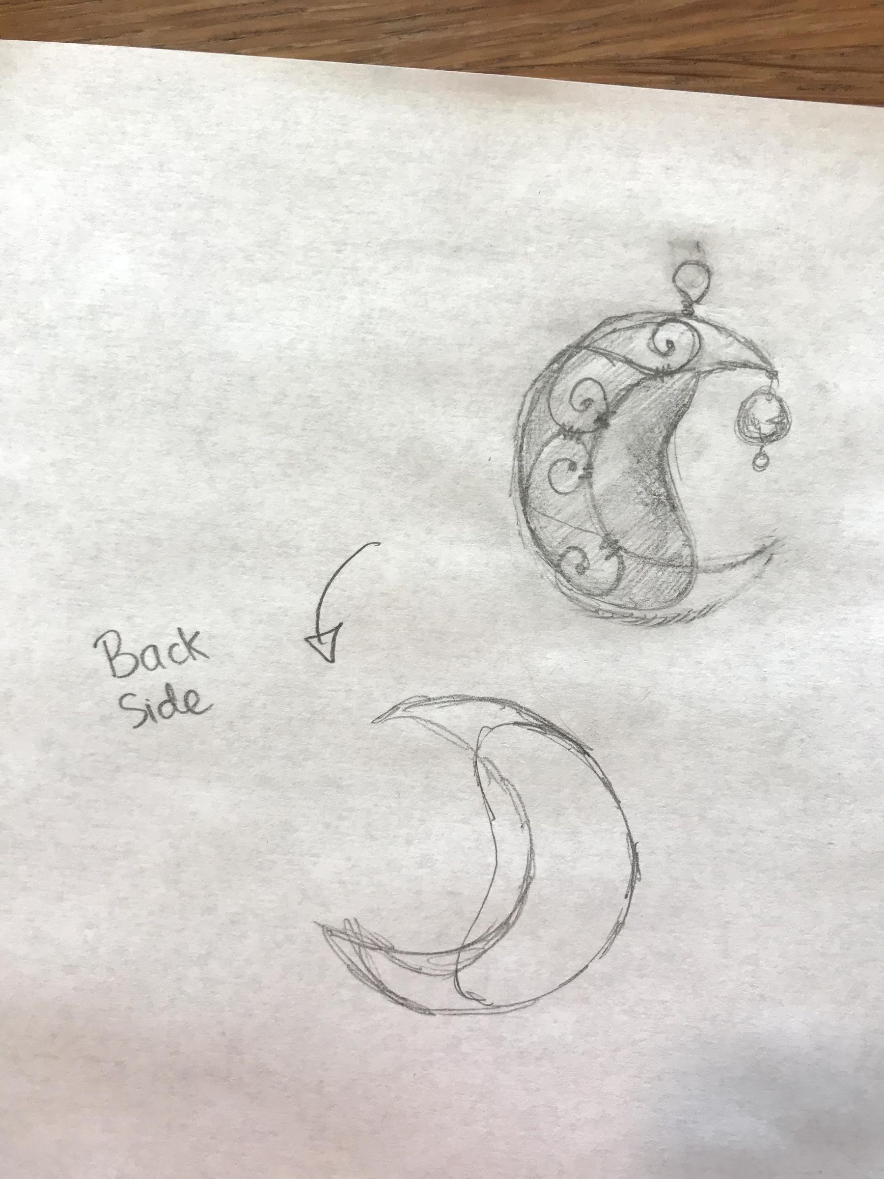 How to Design (and Finish!) a Wire Wrapped Moon Pendant : 8 Steps (with ...