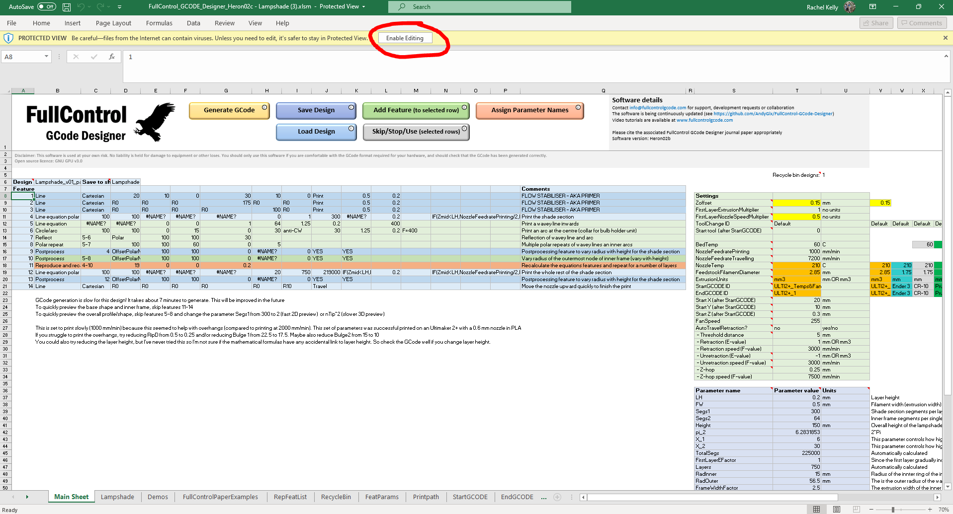 3D Printing Lampshades With Full Control Gcode : 9 Steps (with Pictures ...