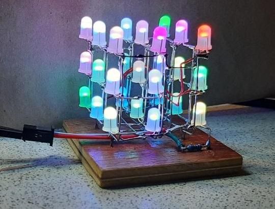 Simple Arduino RGB LED Cube (3x3x3) : 18 Steps (with Pictures ...