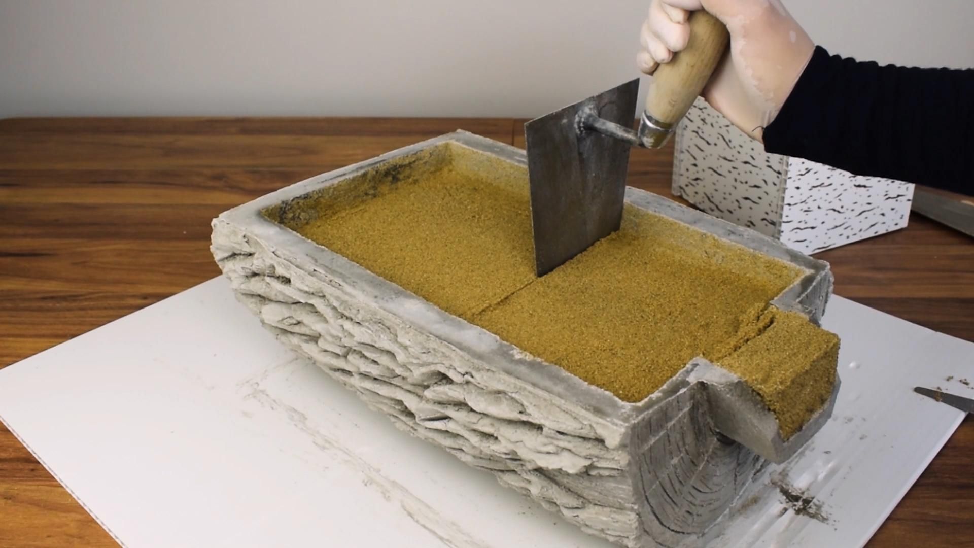 Concrete Tree Log Waterfall Fountain : 15 Steps (with Pictures ...