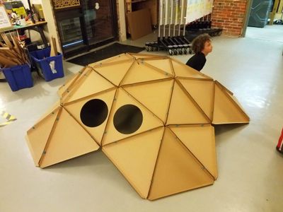 Geodesic Dome From Laser-Cut Cardboard : 4 Steps (with Pictures ...