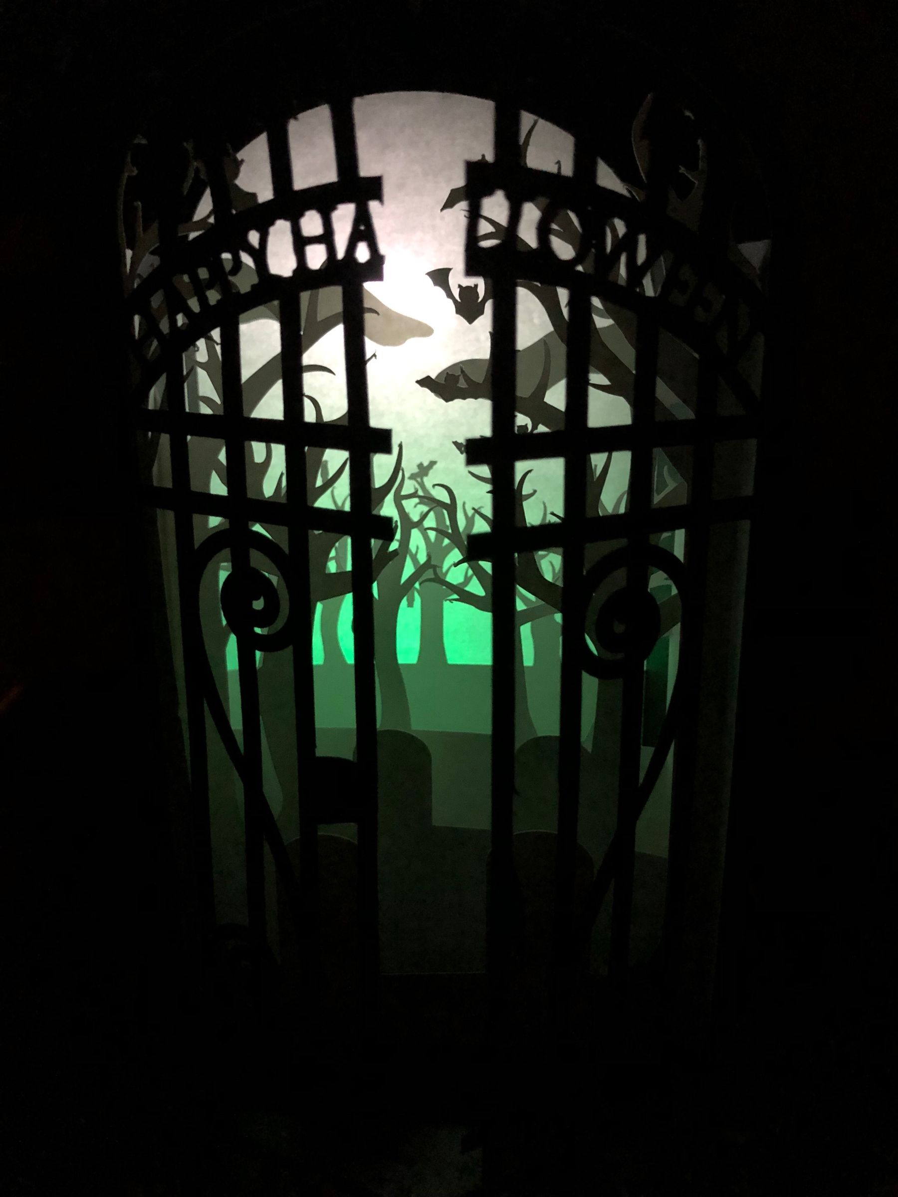 Spooky Cemetery Lightbox Card : 4 Steps (with Pictures) - Instructables