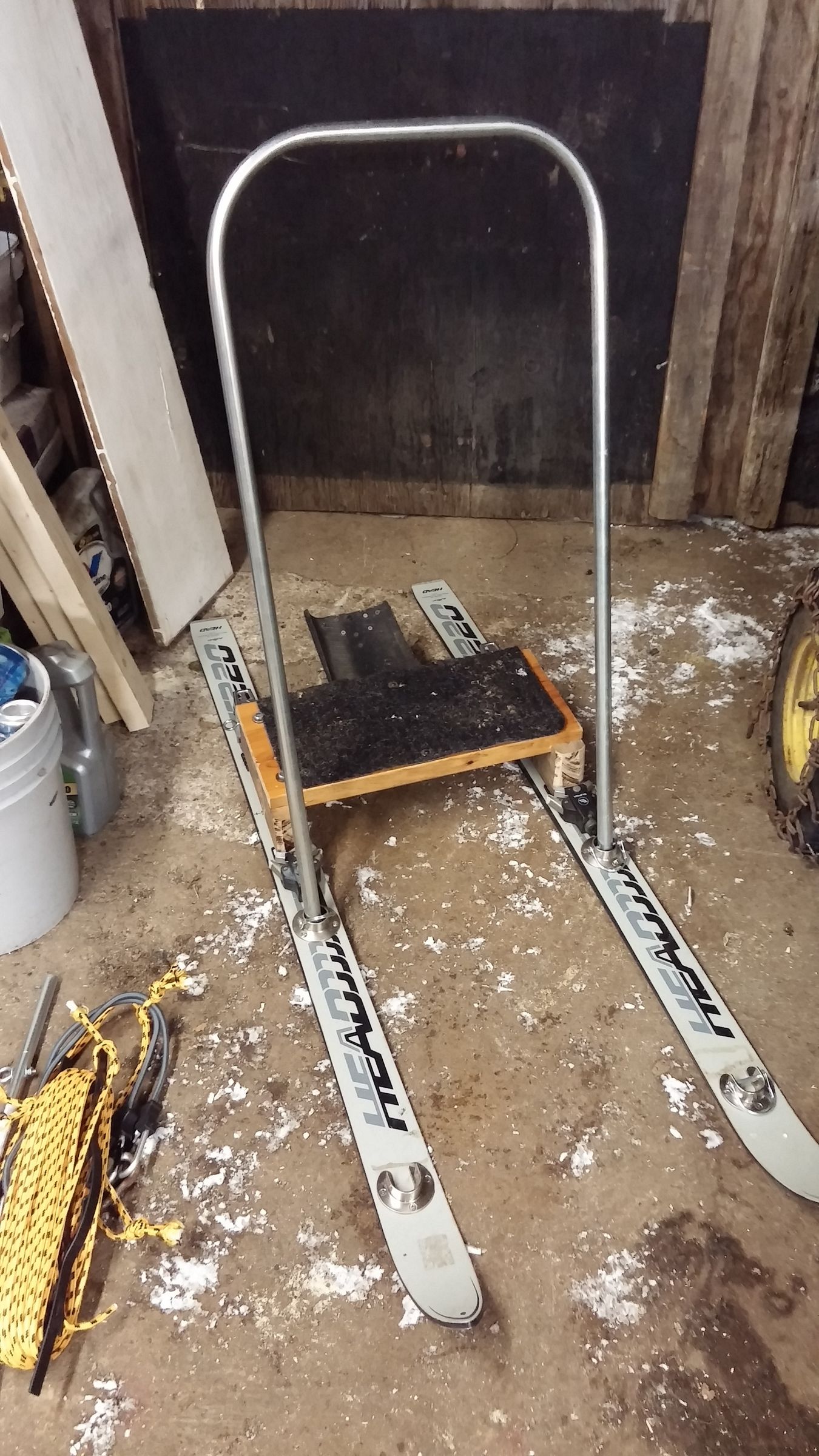 DIY - Homemade Dog Sled / Kick Sled / Snowmobile Sled : 14 Steps (with ...