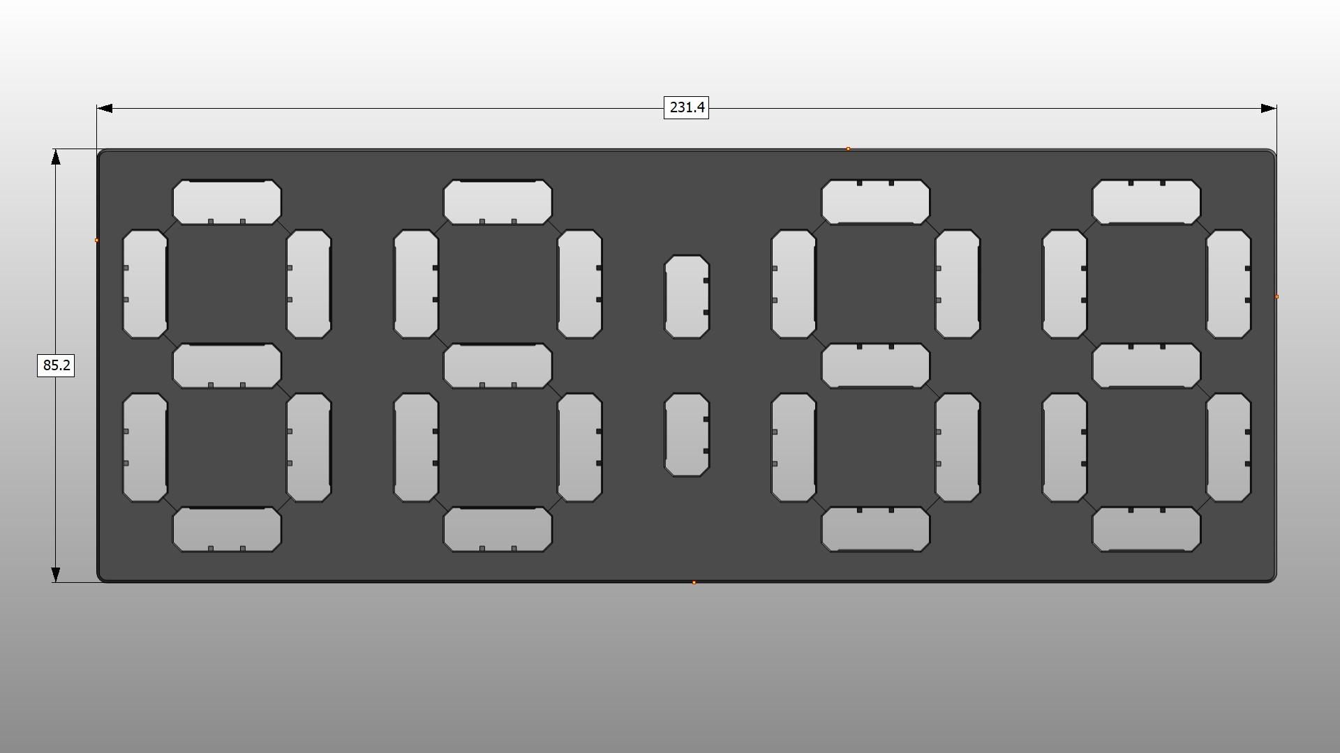 7 Segment Clock - Small Printers Edition : 9 Steps (with Pictures ...
