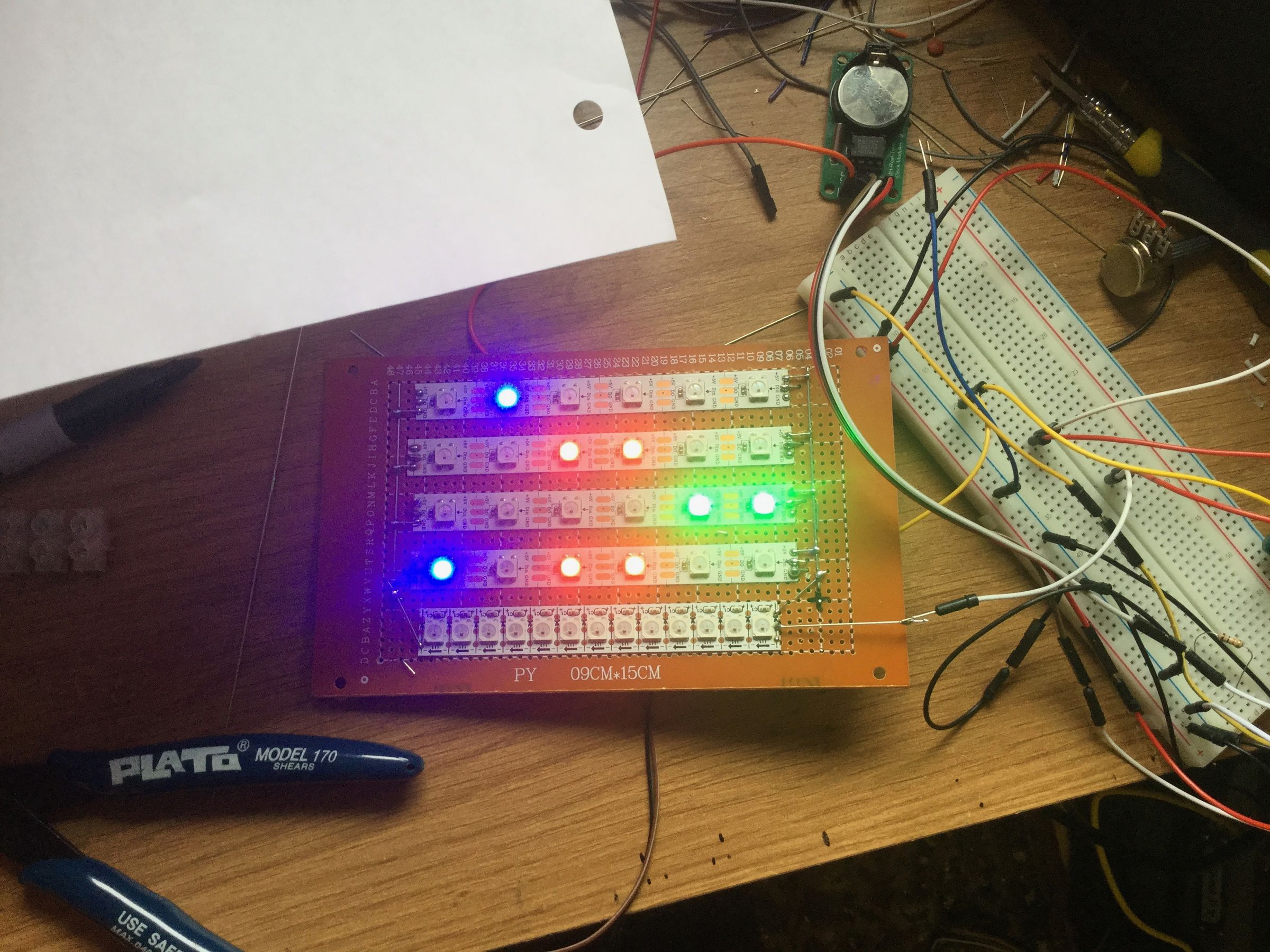 Binary Clock Using Neopixels : 6 Steps (with Pictures) - Instructables