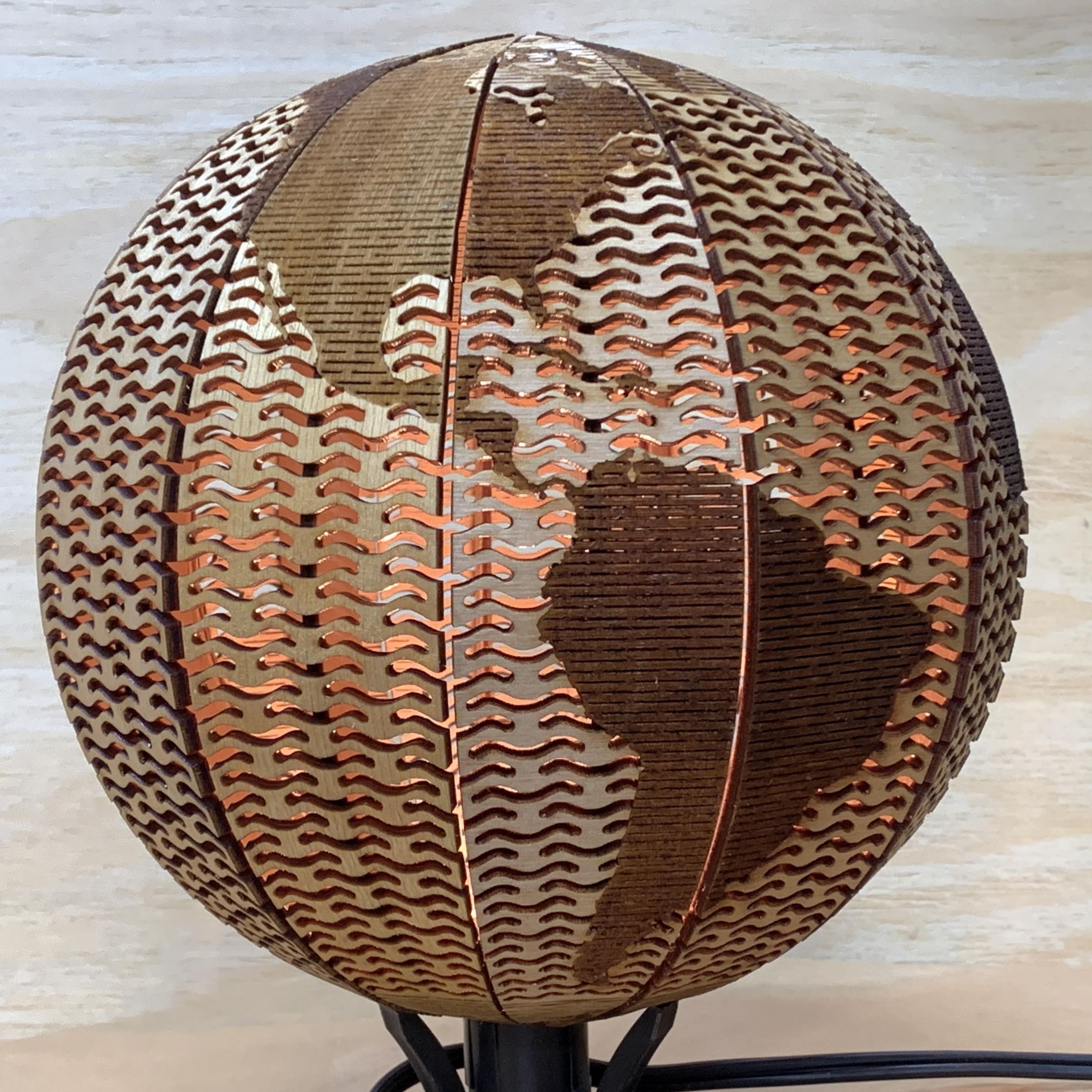Laser Cut Living Hinge Globe Light : 12 Steps (with Pictures ...