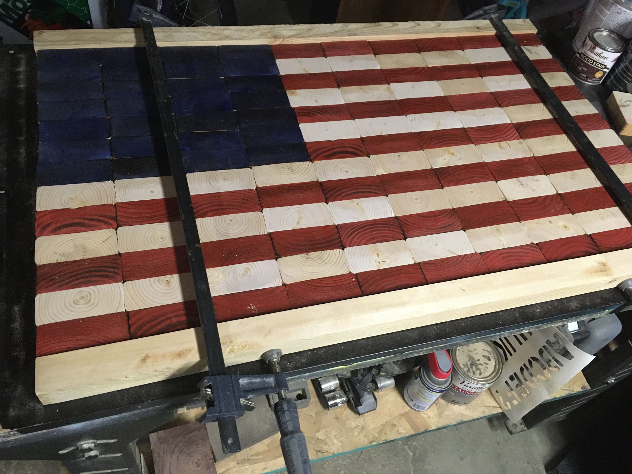 Easy - Scrap 2x4 End Grain Flag : 12 Steps (with Pictures) - Instructables