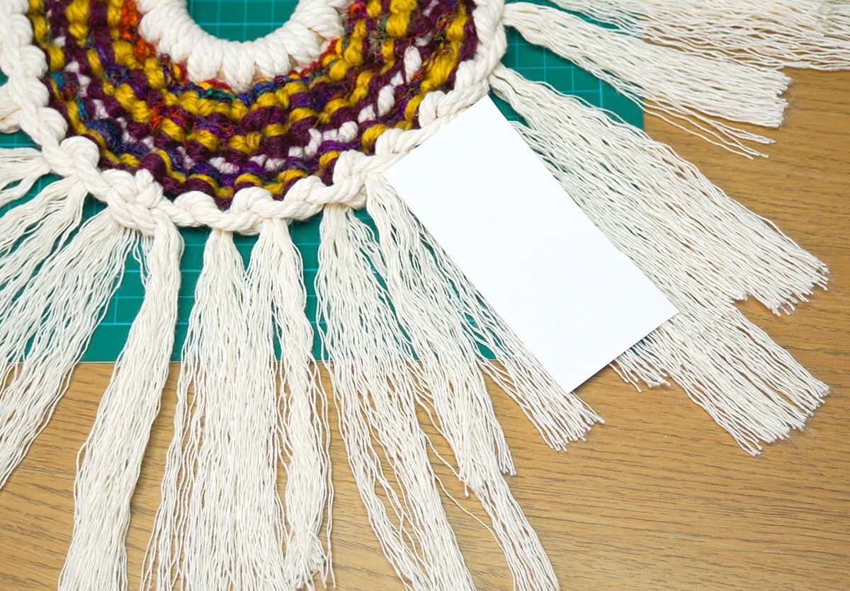 DIY Circular Macramé SUNBURST Ornament | Woven Rope & Fibre Mirror ...