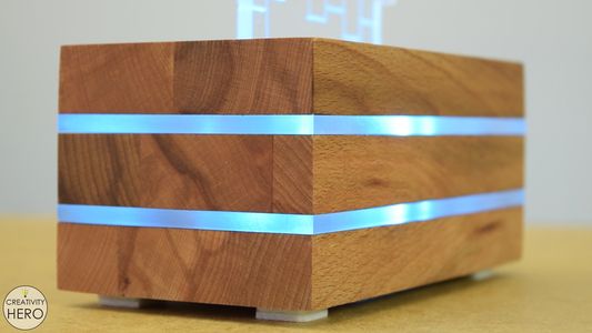 DIY Wood & Acrylic Color-Changing LED Lamp : 12 Steps (with Pictures ...