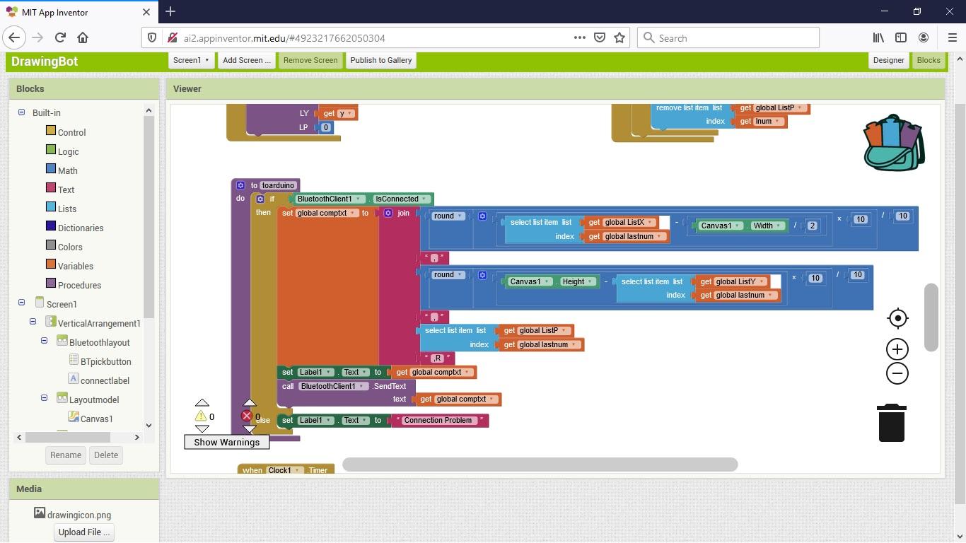 Scratch Built Android App Basics and BT Drawing Robot App : 15 Steps ...