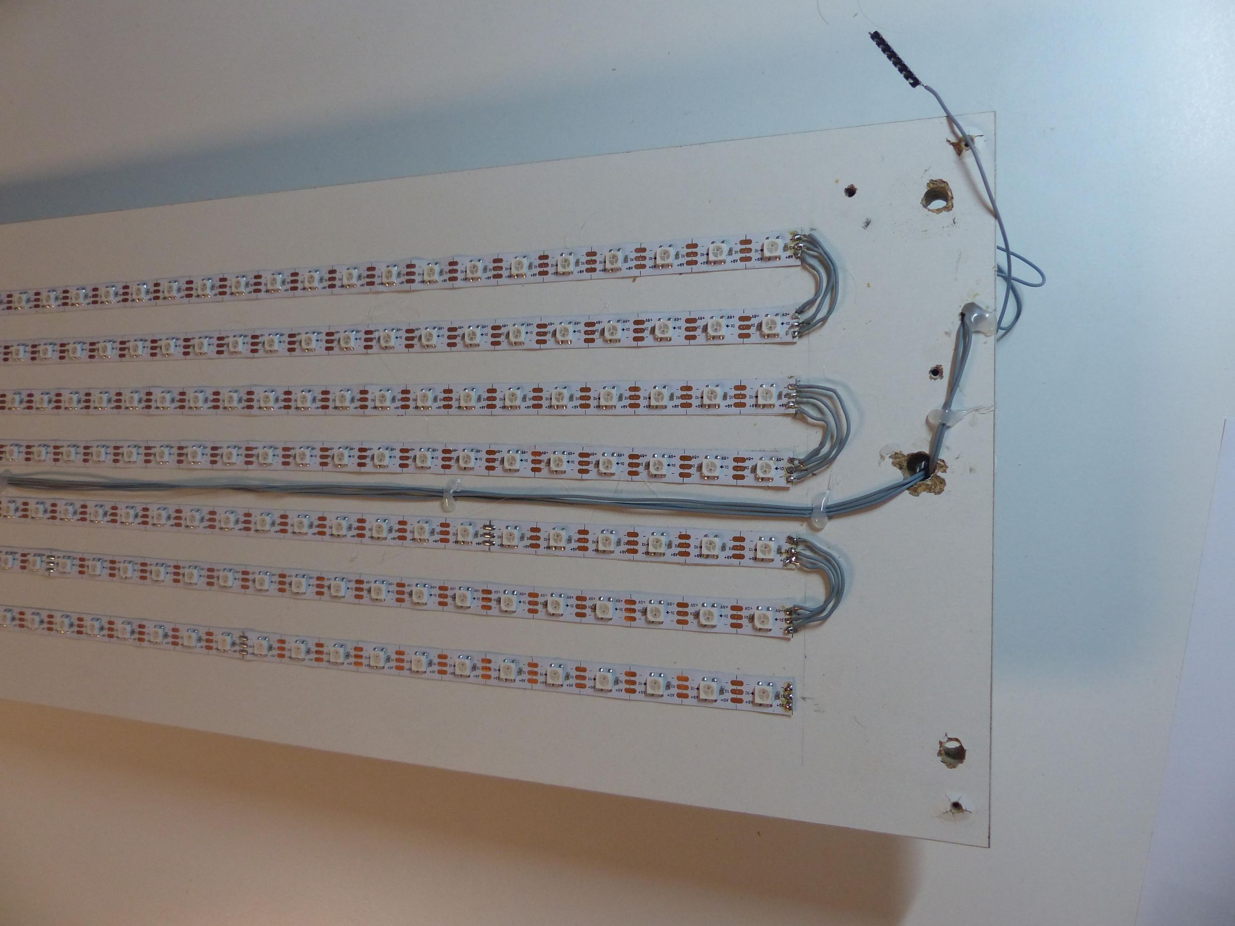 WiFi Controlled LED Strip Matrix Display Clock Light : 3 Steps (with ...