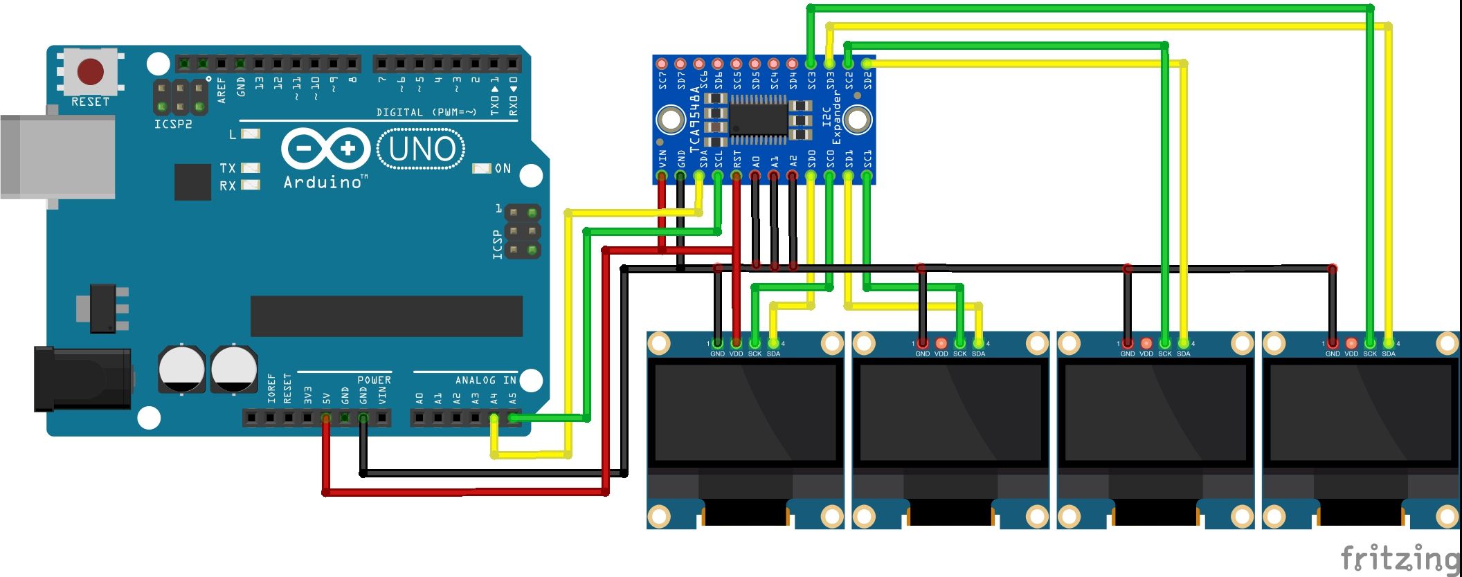 Arduino on I2c Multiplexer Tca9548a : 4 Steps - Instructables