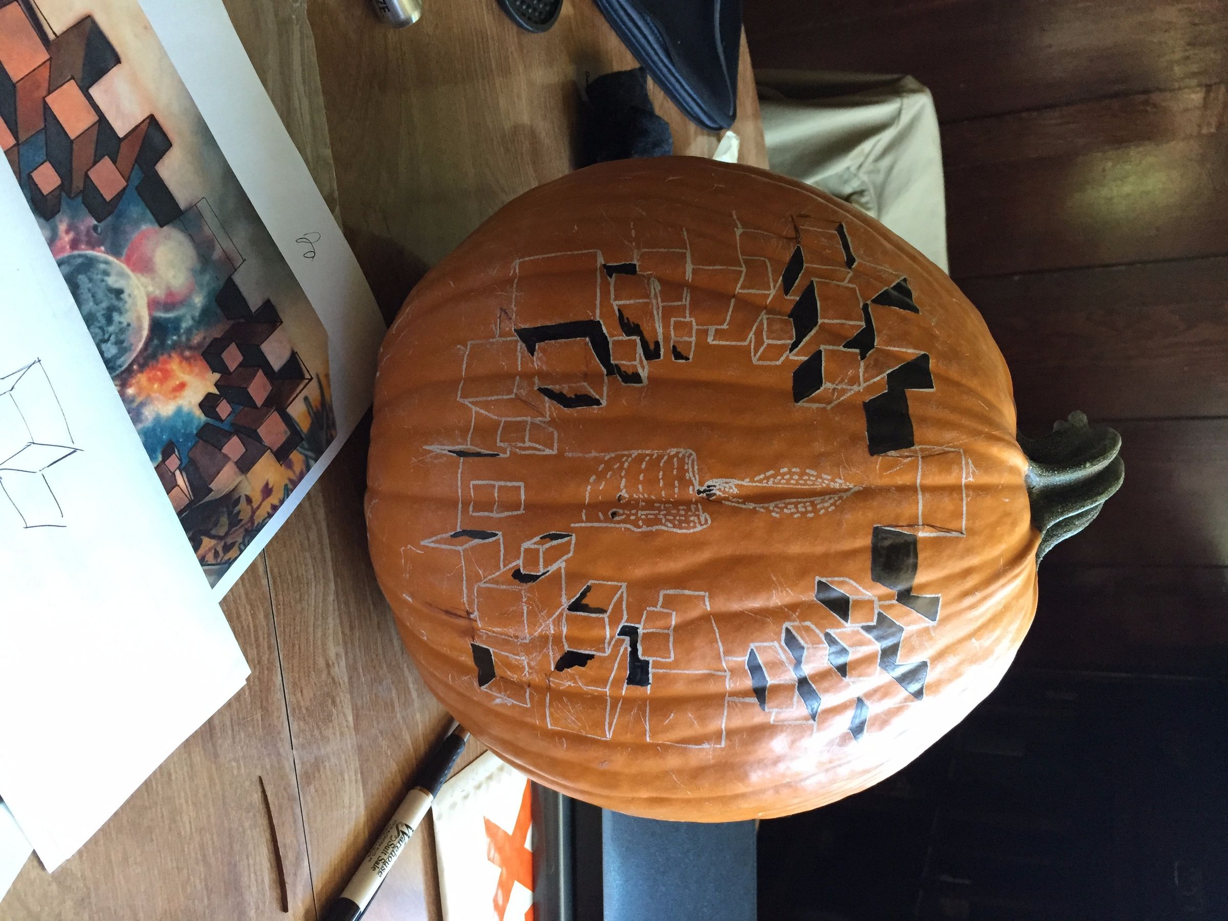 3D Optical Illusion Pumpkin Carving : 7 Steps (with Pictures ...