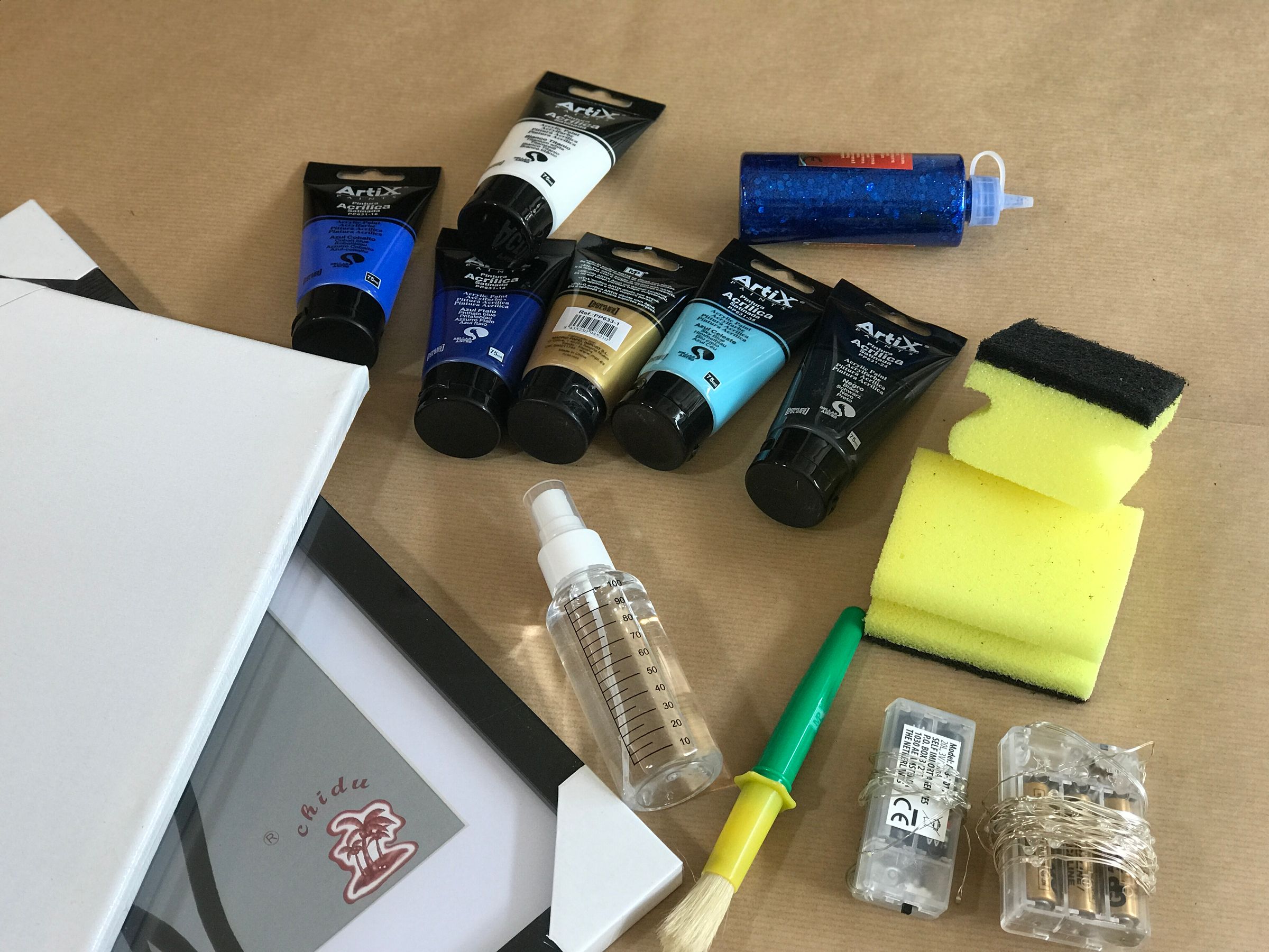 Glowing LED Galaxy Painting : 14 Steps (with Pictures) - Instructables