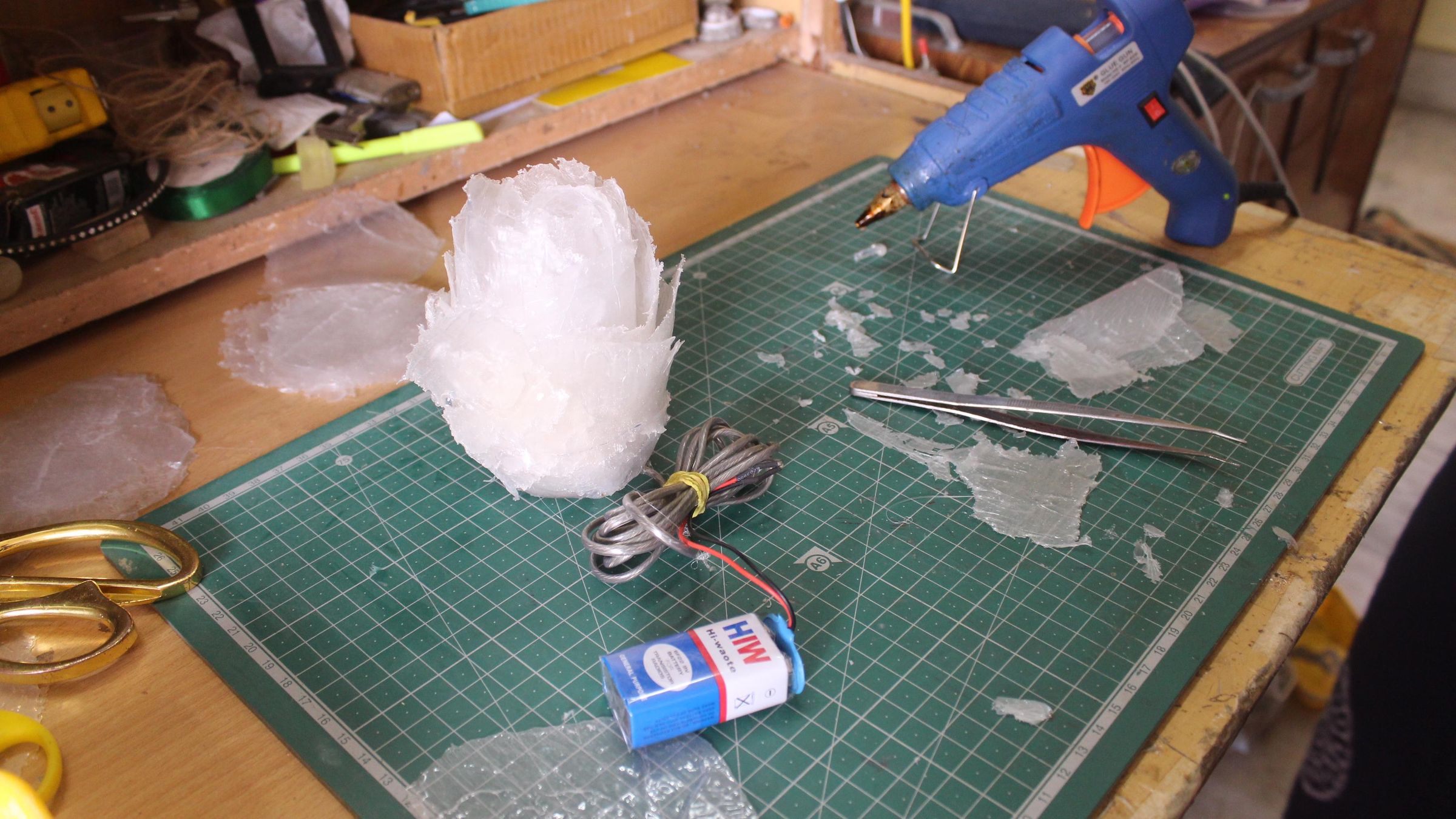 DIY Blue Fireball Using Hot Glue : 11 Steps (with Pictures) - Instructables