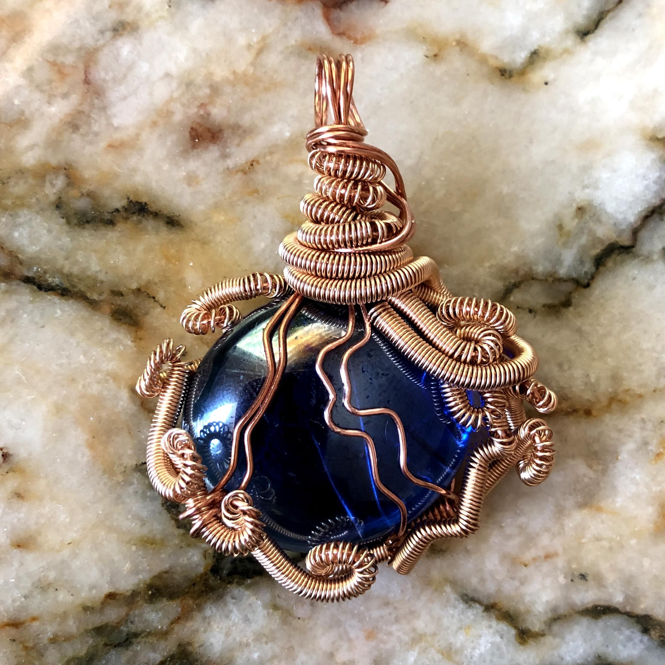 Amazing Wire Wrapped Glass Pendant...for Pennies! : 20 Steps (with ...
