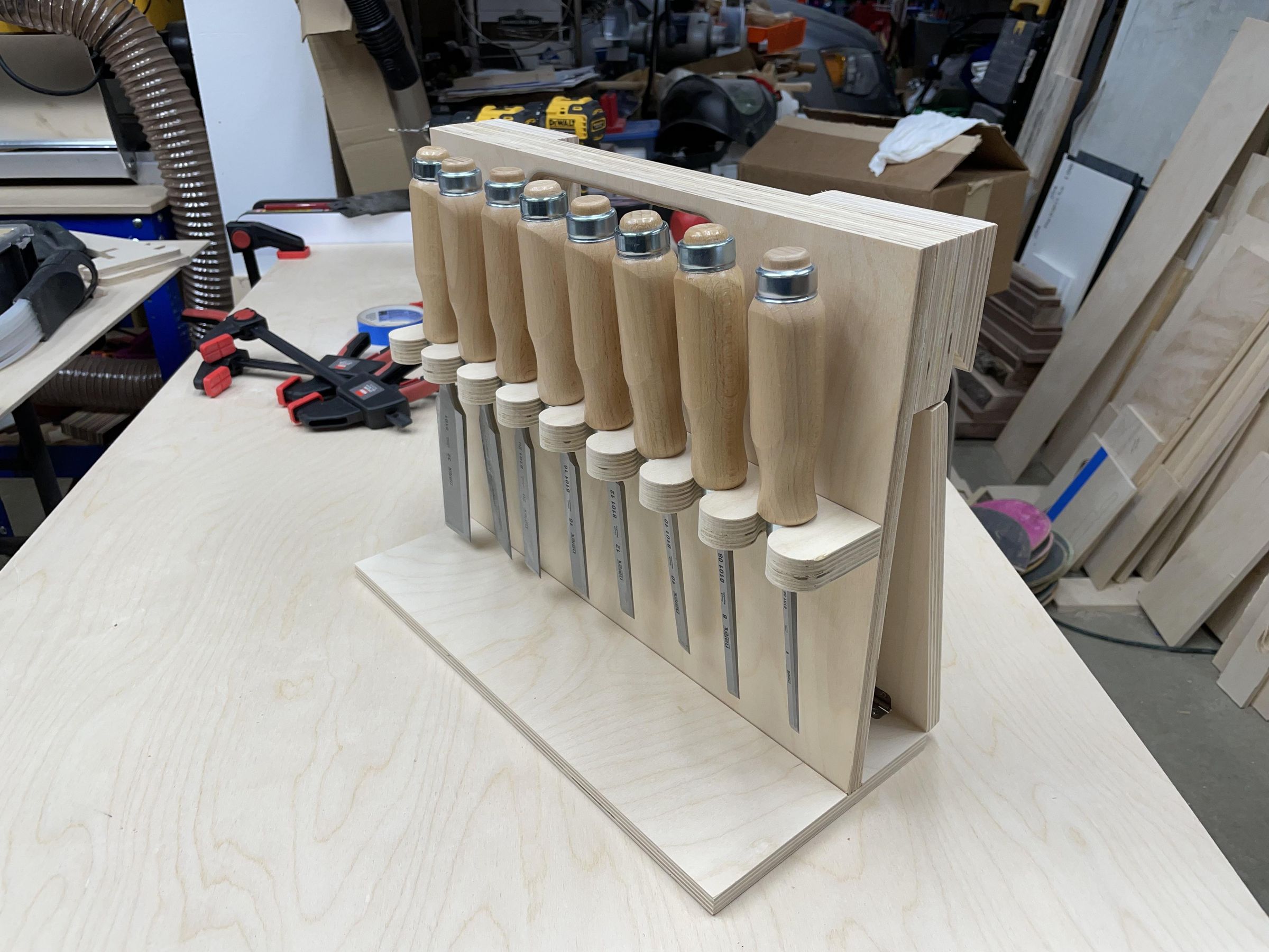 Wall Mounted Chisel Rack With Built in Stand : 8 Steps (with Pictures ...