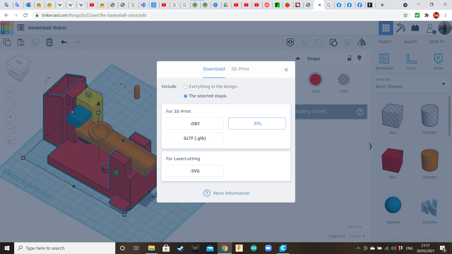 Tinkercad Robotics for School: Basketball Machine! : 16 Steps (with ...