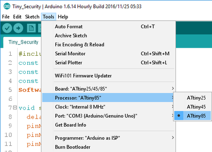 Tiny Security Using ATtiny85: : 11 Steps (with Pictures) - Instructables