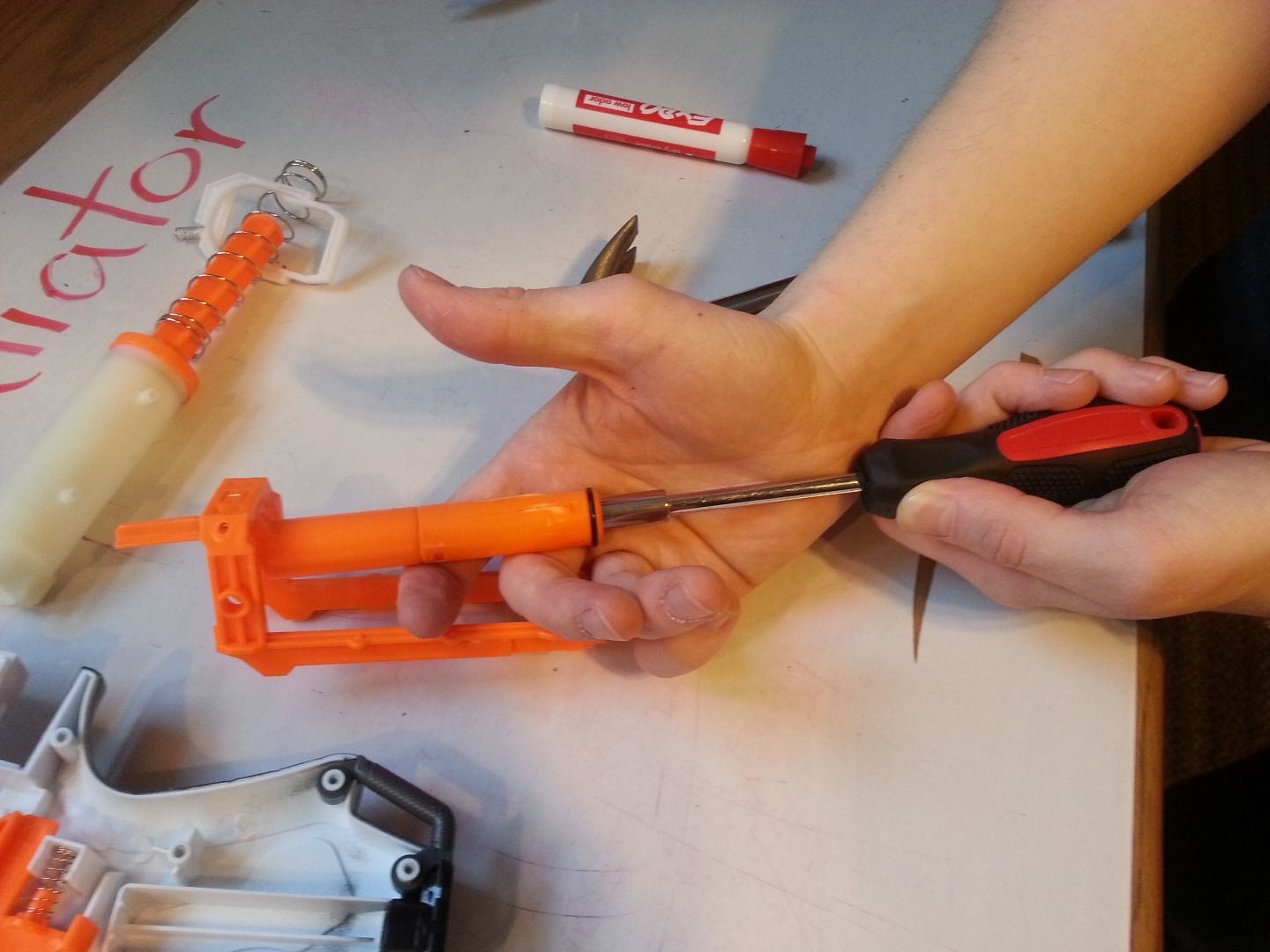Nerf Retaliator Mod: Air Restrictor Removal and Barrel Extension : 8 Steps - Instructables