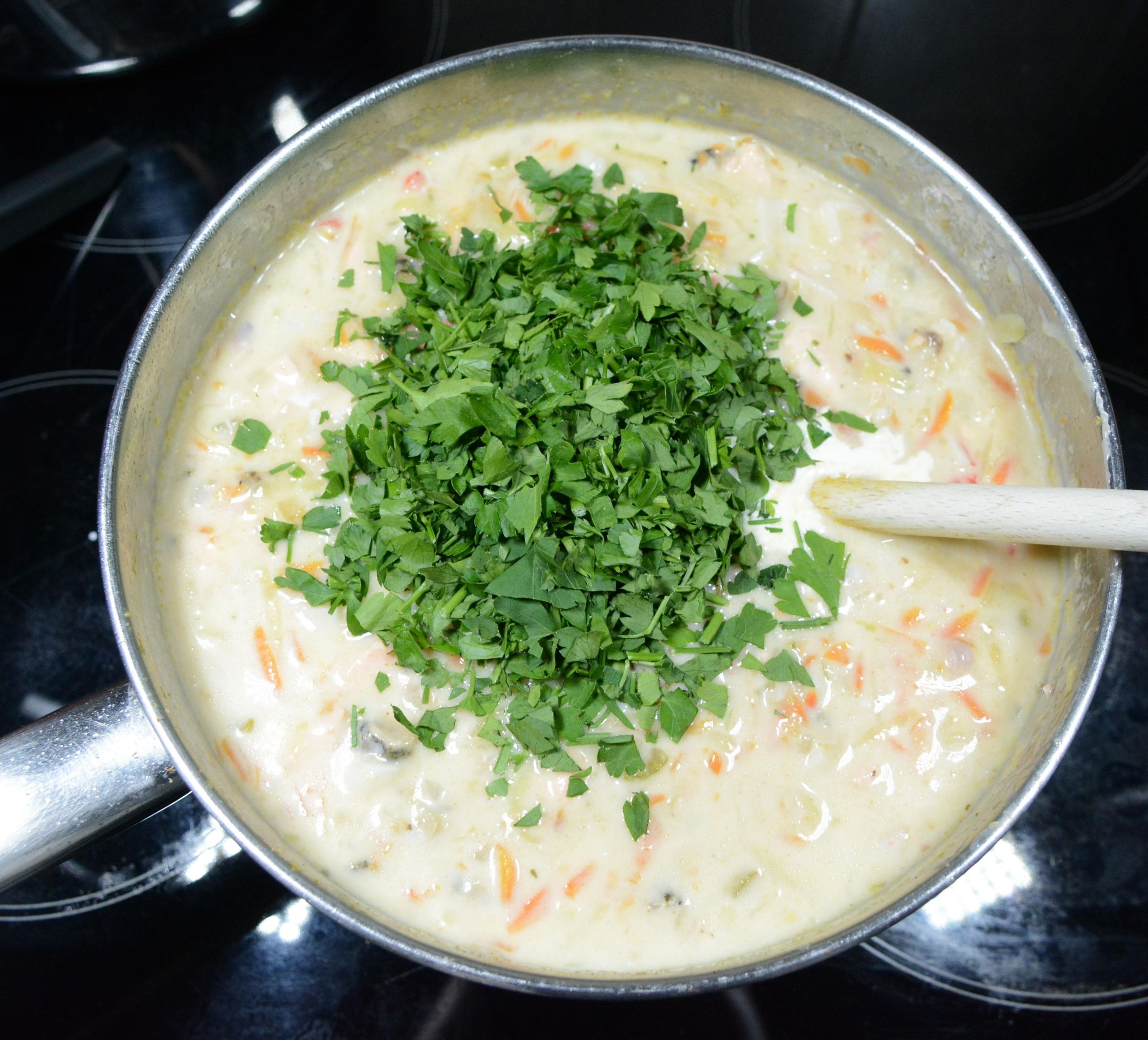 Seafood Chowder Served in a Bread Bowl : 8 Steps (with Pictures ...