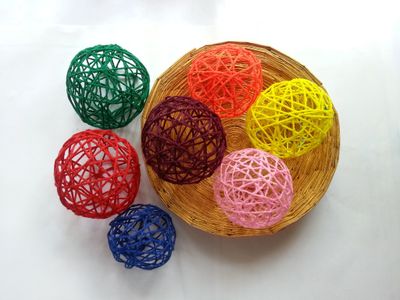 DIY Decorative Yarn Balls : 4 Steps (with Pictures) - Instructables