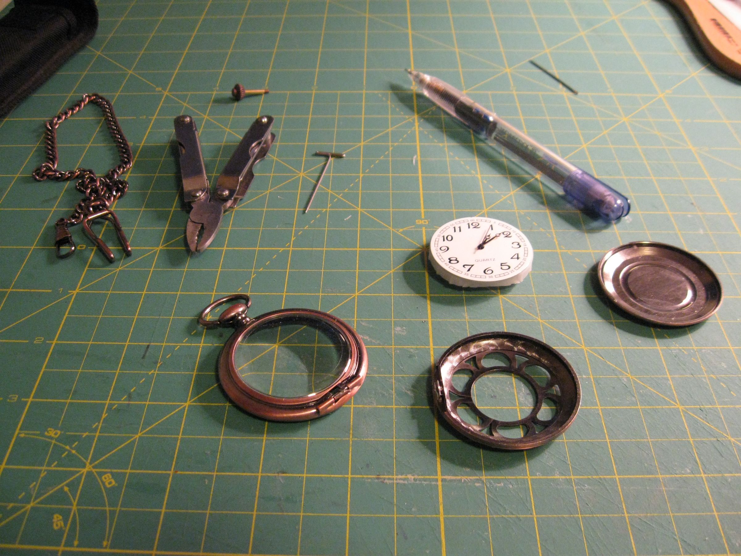 Cardboard Pocket Watch Step-by-step : 7 Steps (with Pictures ...