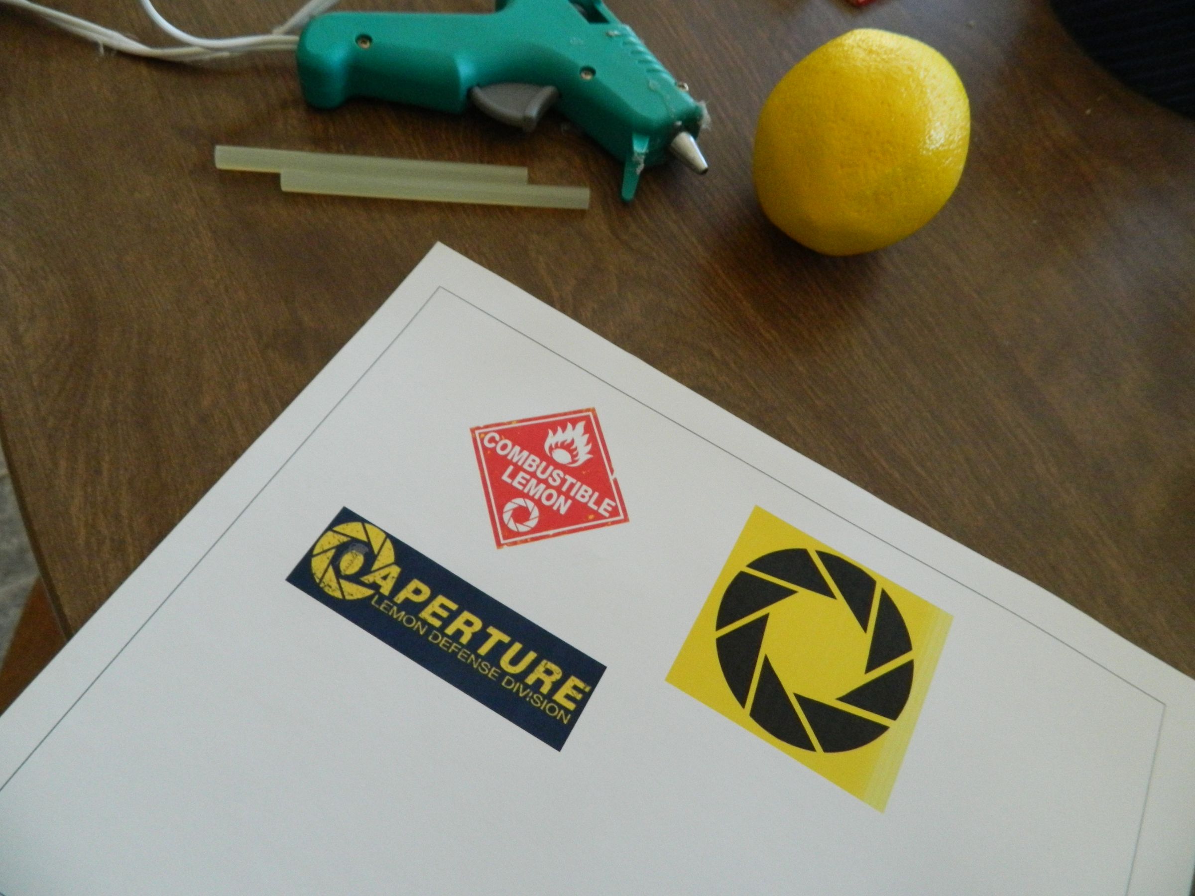 Make Your Own Aperture Science Combustible Lemon : 4 Steps - Instructables